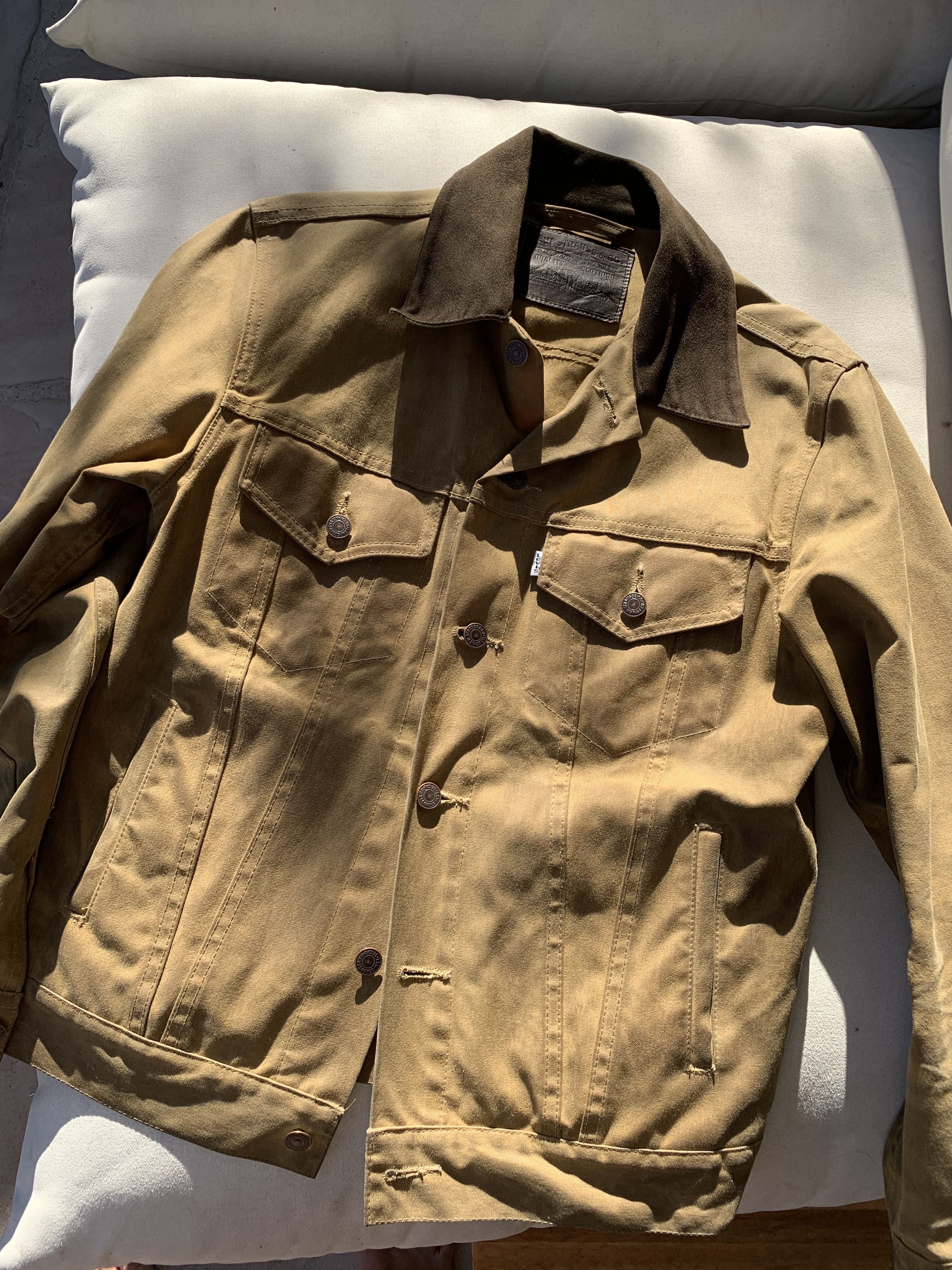 Filson × Levi's Filson X Levis Waxed Tin Cloth Trucker Jacket | Grailed