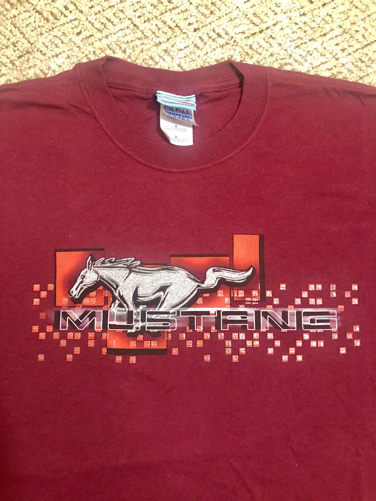 Ford × Racing × Vintage Vintage Ford Mustang Racing Car Logo 90’s Retro ...