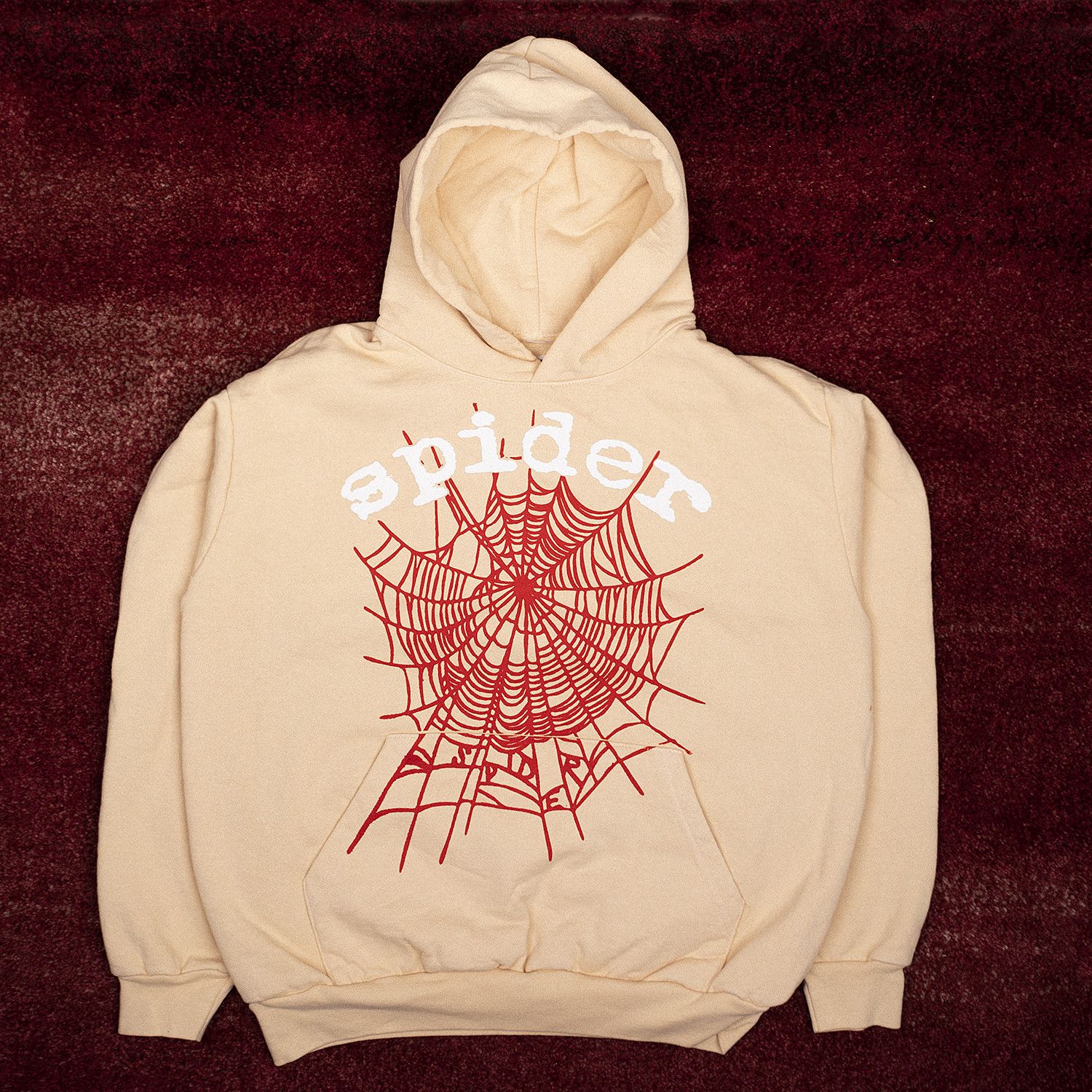Spider Worldwide × Young Thug Spider Worldwide Beige Hoodie | Grailed