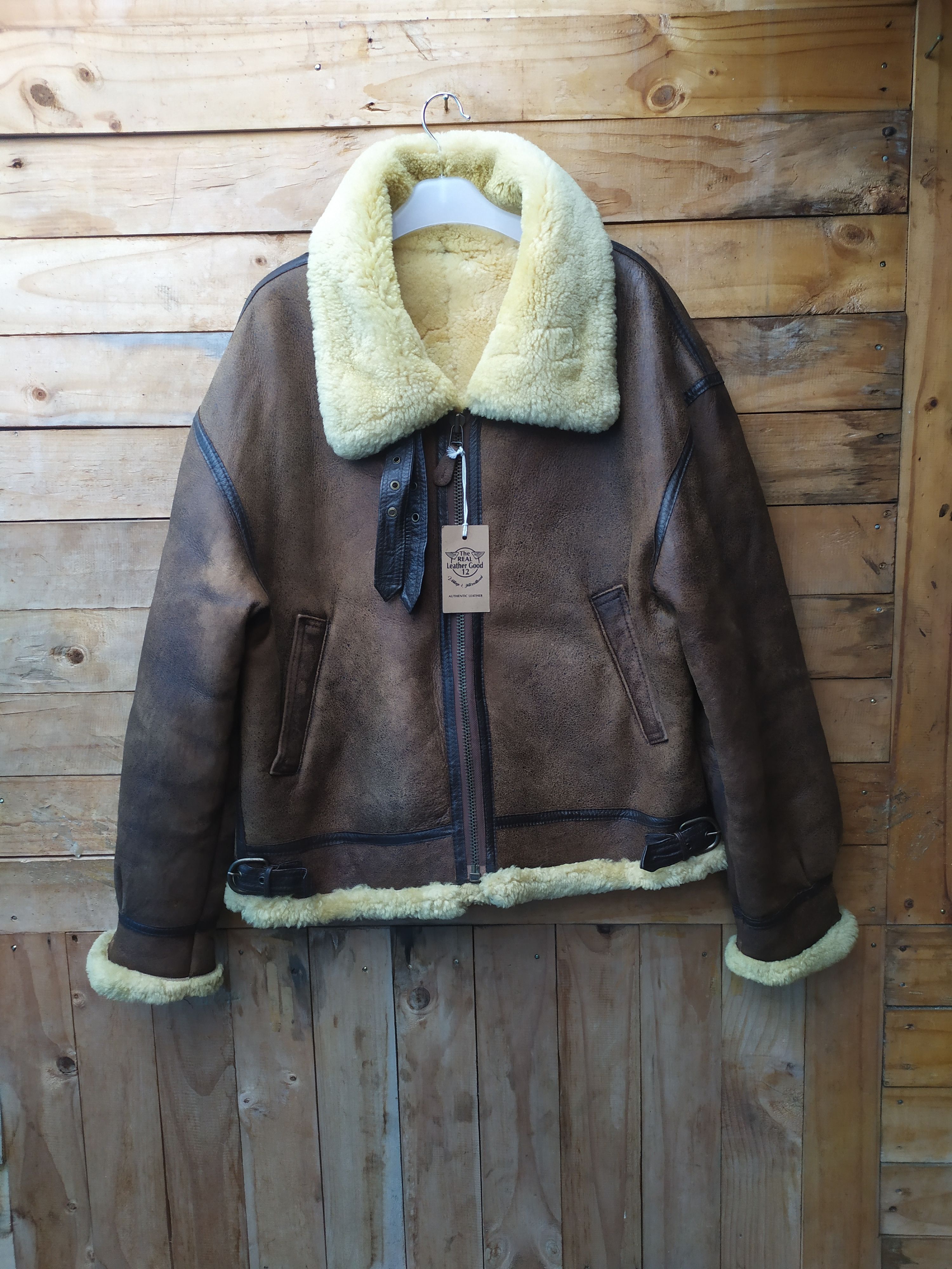 Designer TRY-HOMME REFIND SENSE LEATHER SHEEPS TYPE B3 FLIGHT JACKET ...