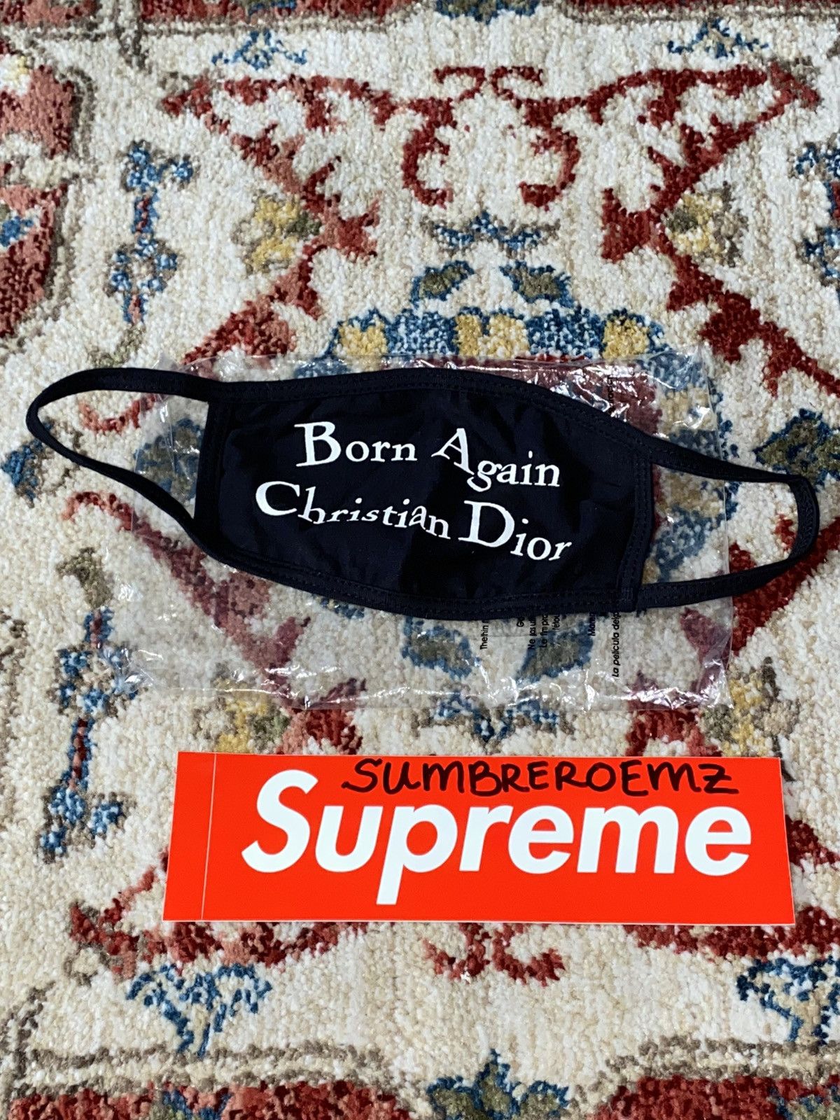 Market “Born Again Christian Dior” Face Mask | Grailed