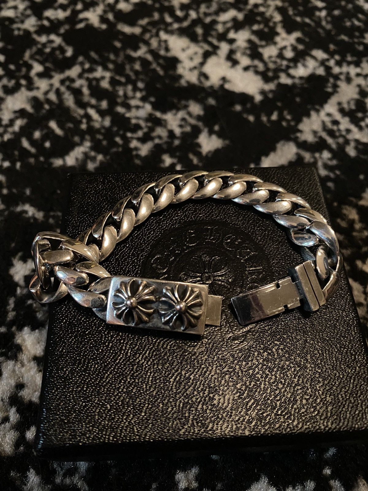 Chrome Hearts Chrome Hearts Double Cross Cuban Link Bracelet | Grailed