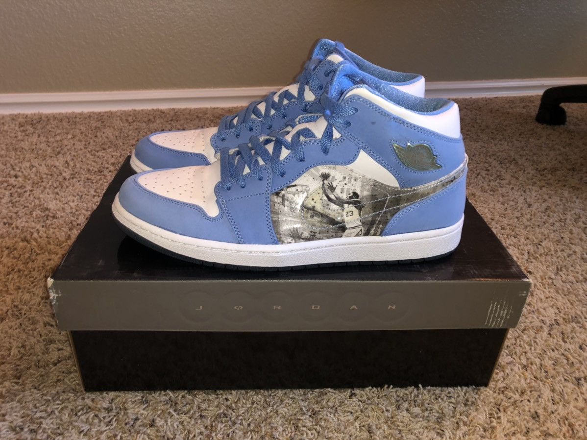 Jordan Brand Air Jordan 1 Retro Alpha White University Blue 2007 | Grailed
