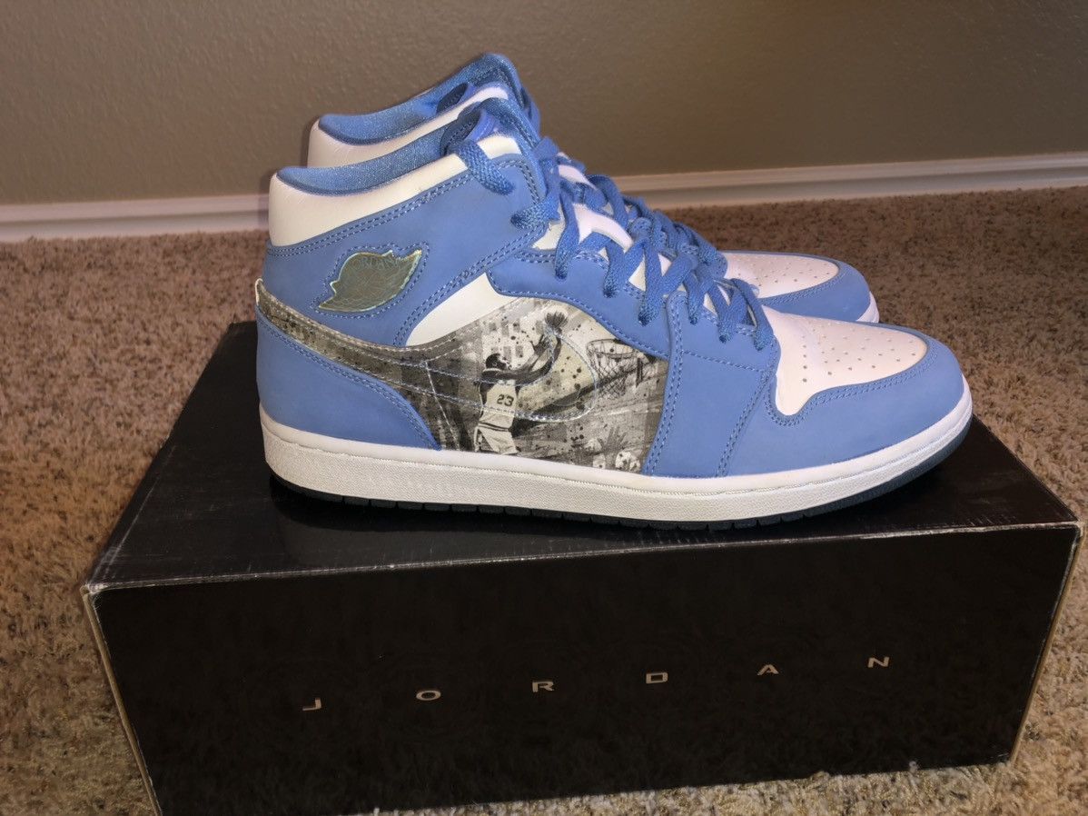 Jordan Brand Air Jordan 1 Retro Alpha White University Blue 2007 | Grailed
