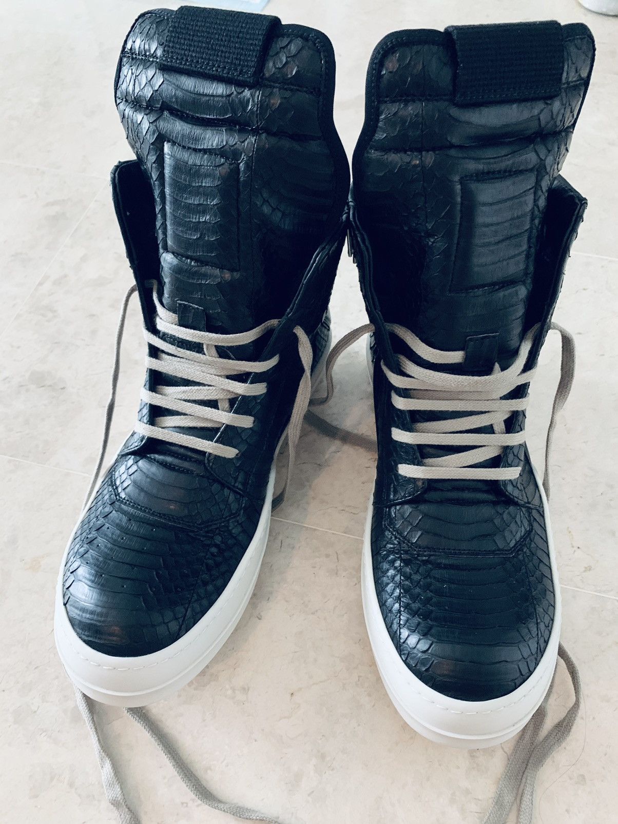 Rick Owens geobaskets | Grailed