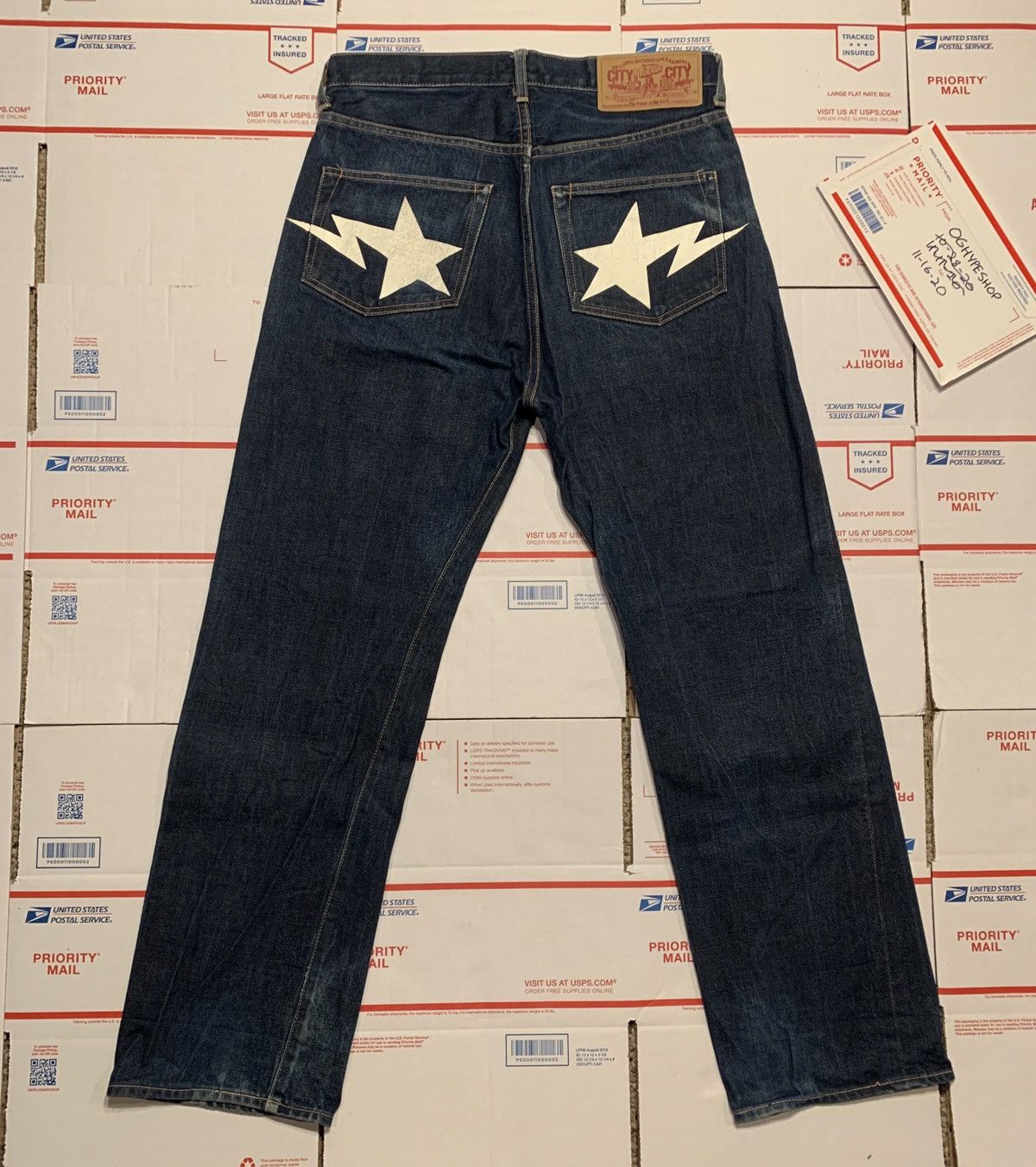 Bape OG BapeSta Star Jeans Bathing Ape | Grailed