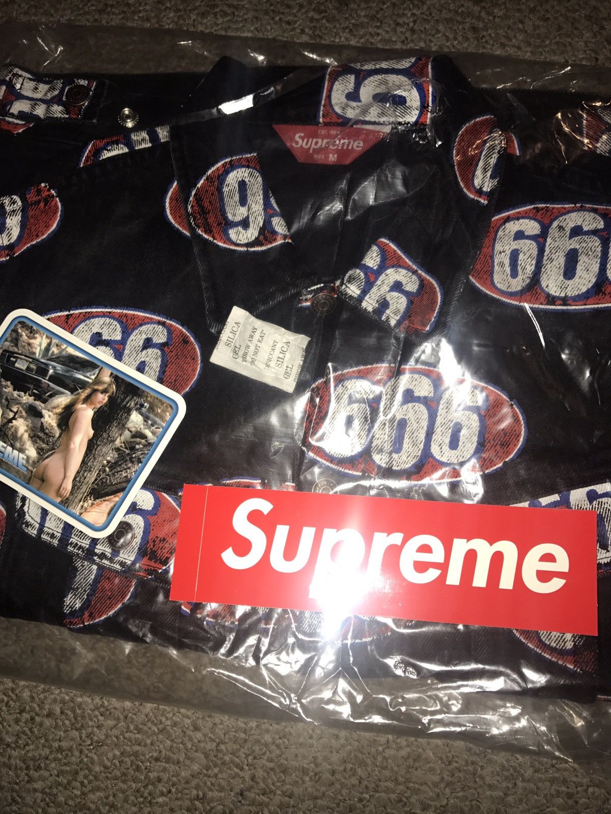 Supreme Supreme 666 denim trucker jacket | Grailed