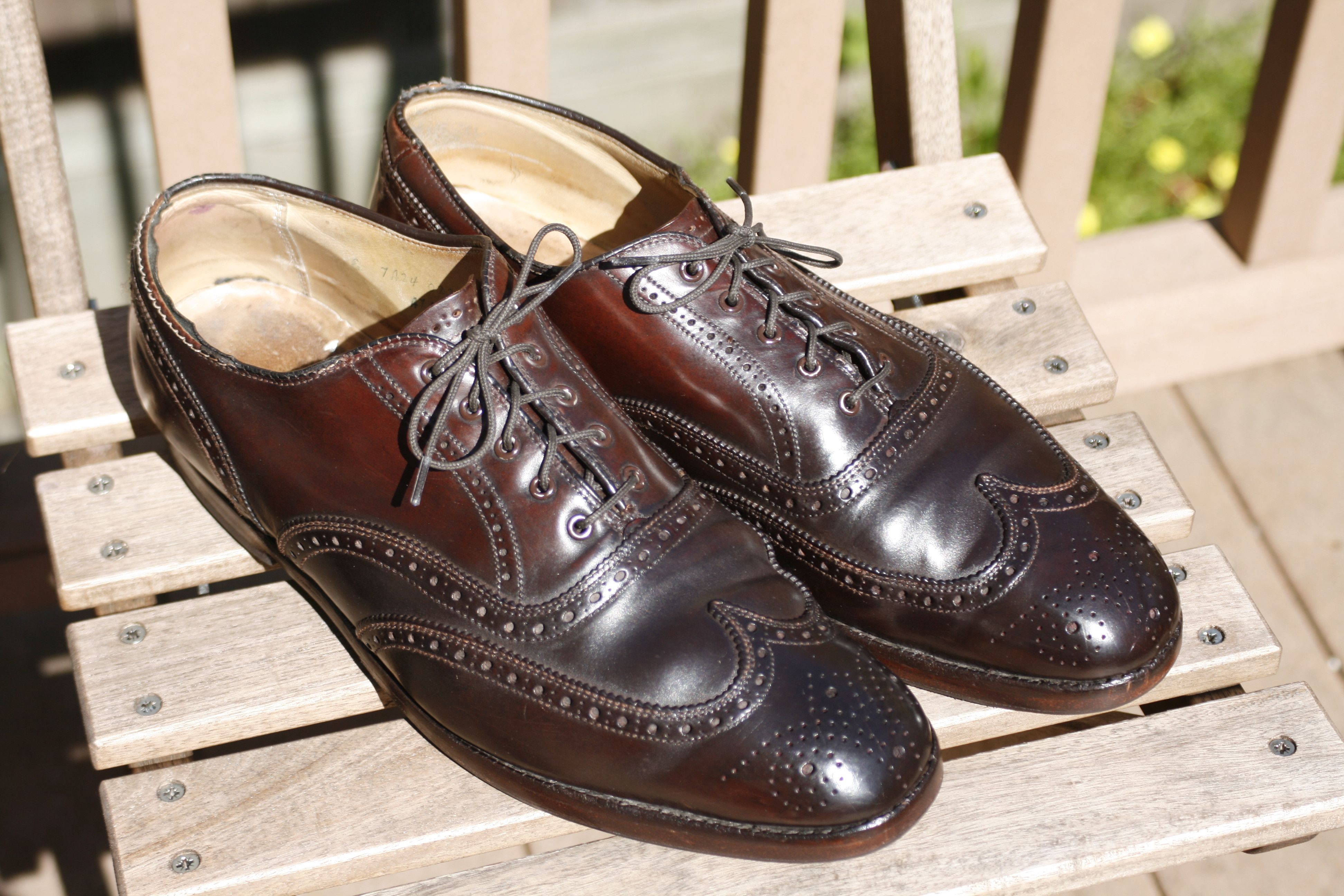 Alden Brooks Brothers Shell Cordovan Wing Tip Balmoral Oxford Brogues ...
