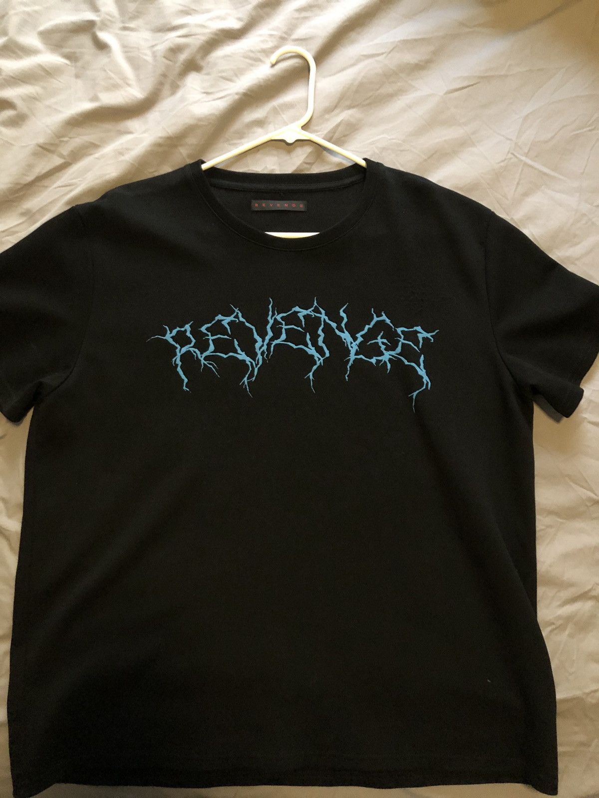 Revenge Revenge Lightning Logo Black Tee | Grailed