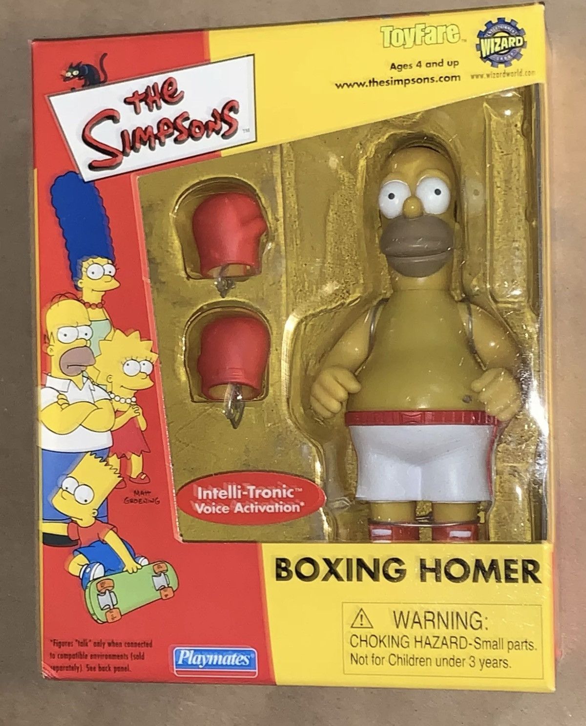 The Simpsons 2001 ToyFare The Simpsons BOXING HOMER Figure | Grailed