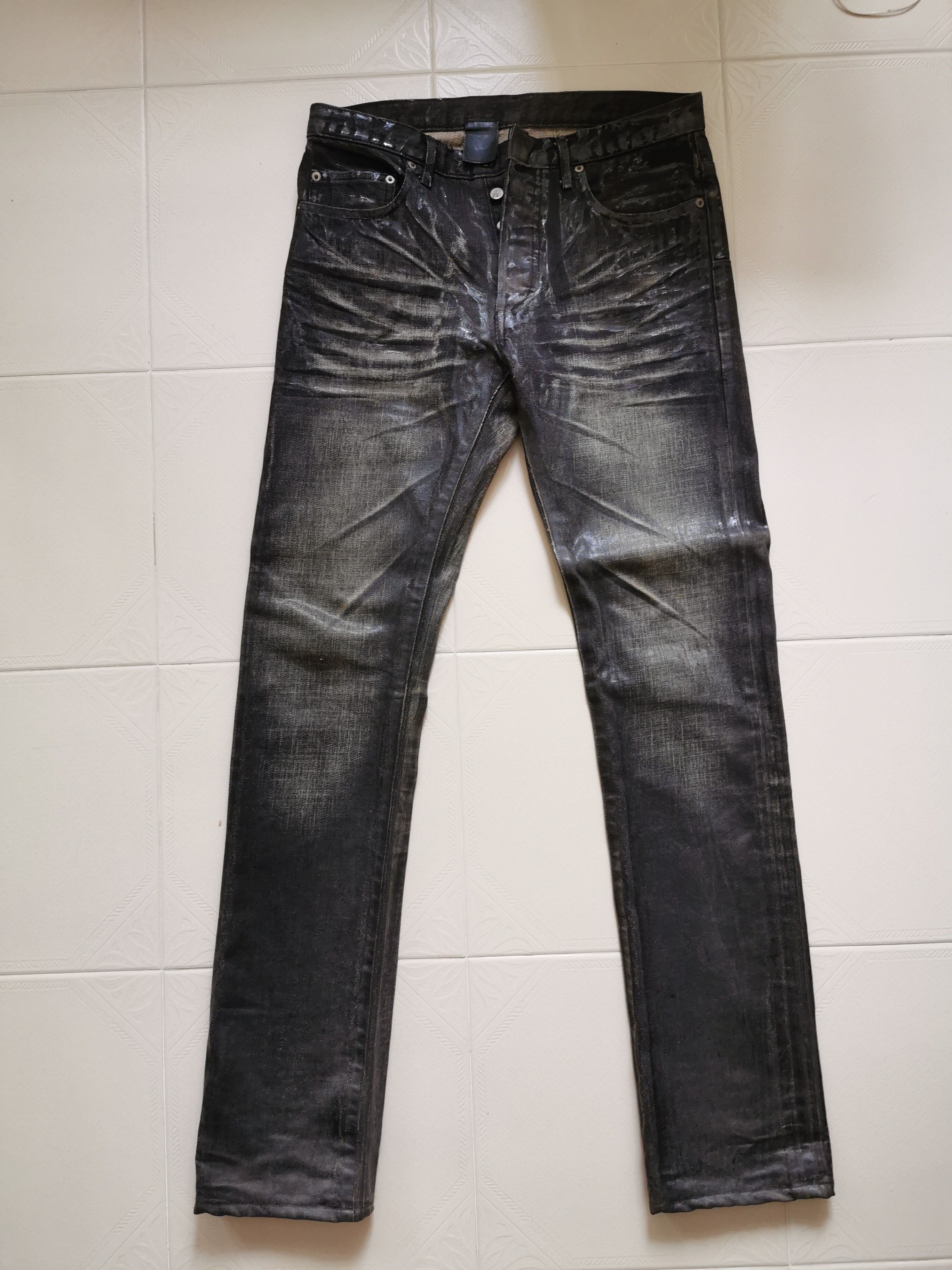 Dior × Hedi Slimane Dior Homme AW03 "LUSTER" Waxed Denim | Grailed