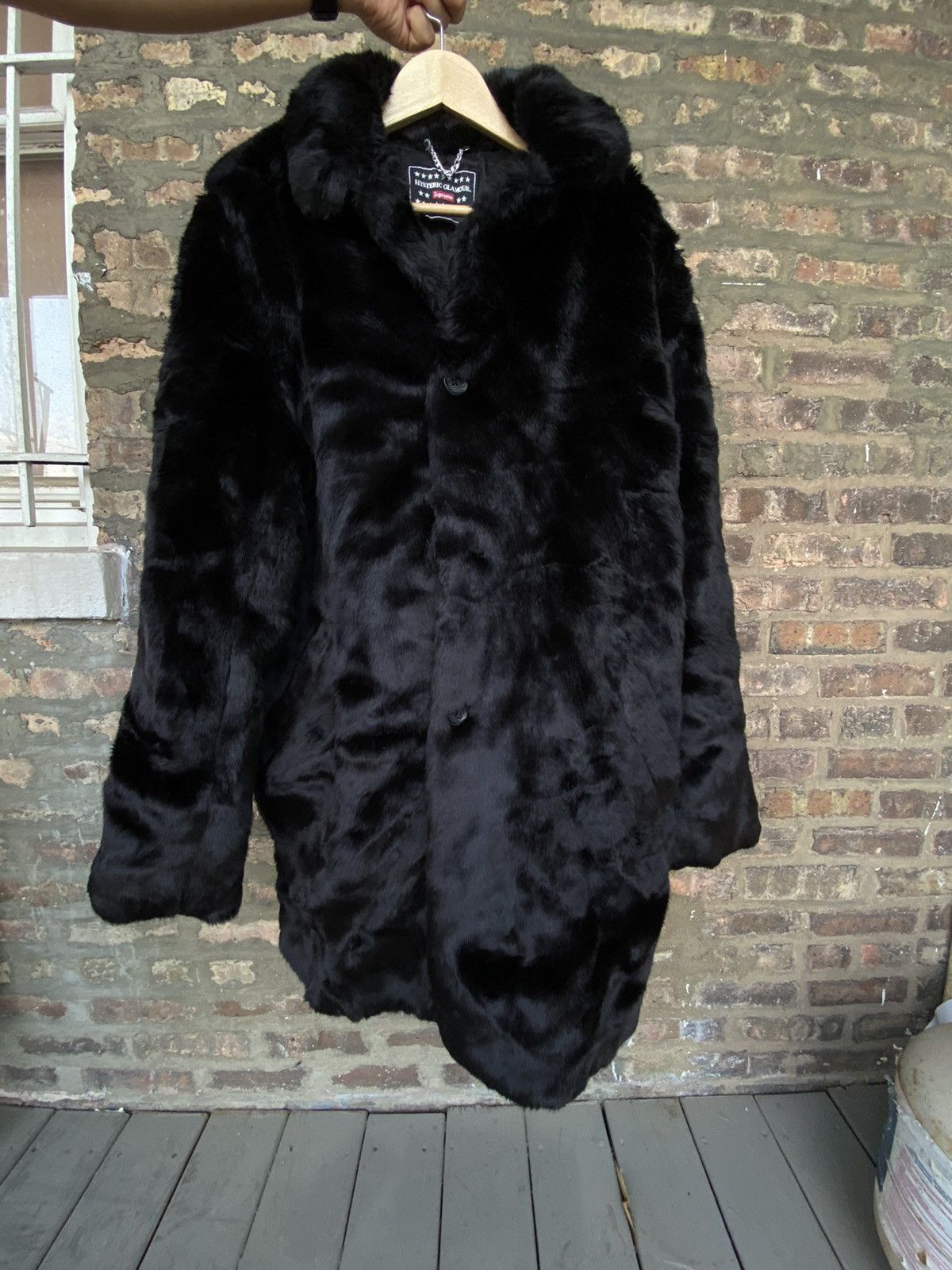 Hysteric Glamour × Supreme Fuck You Faux Fur Coat | Grailed Hysteric Glamour × Supreme Fuck You Faux Fur Coat | Grailed