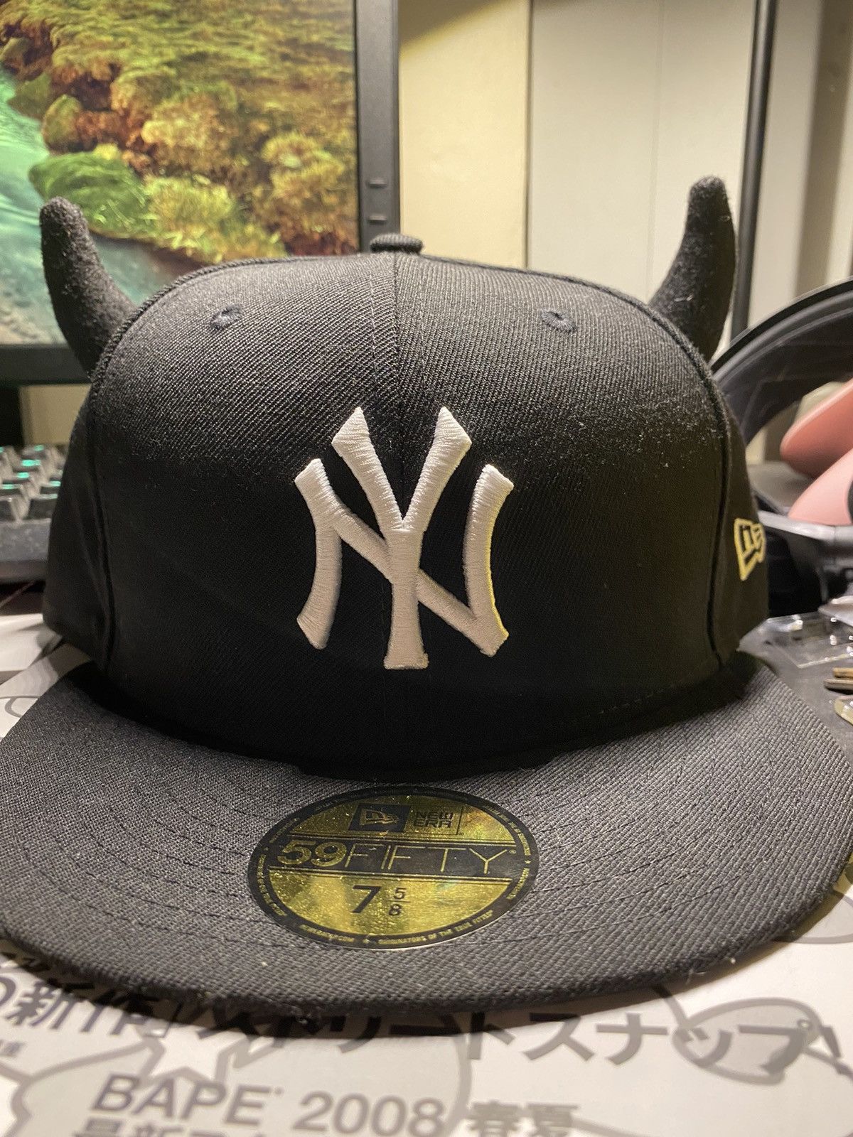 Custom Ryder Studios NY Horned Fitted Cap | Grailed