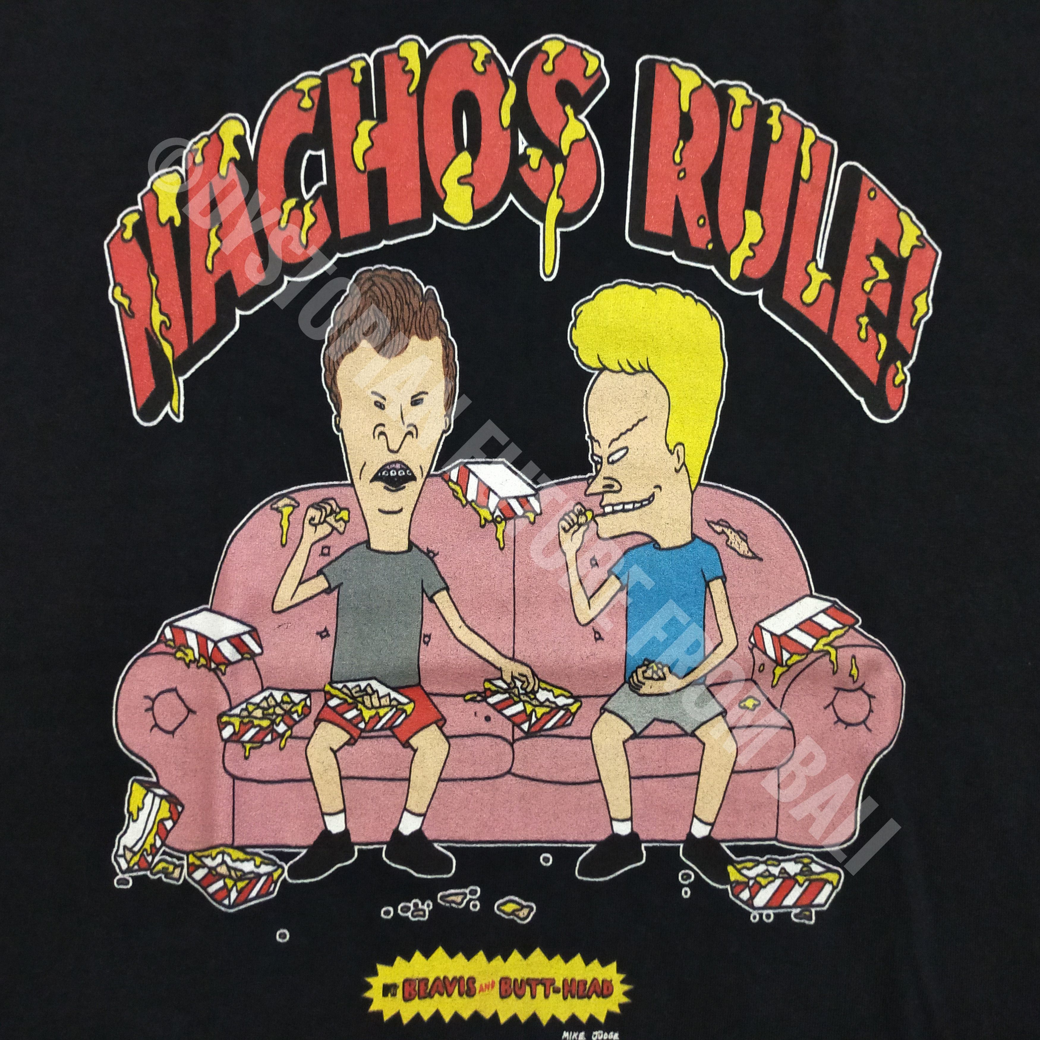 Mtv × The Simpsons × Vintage Beavis And Butt-Head - Nachos Rule! T ...