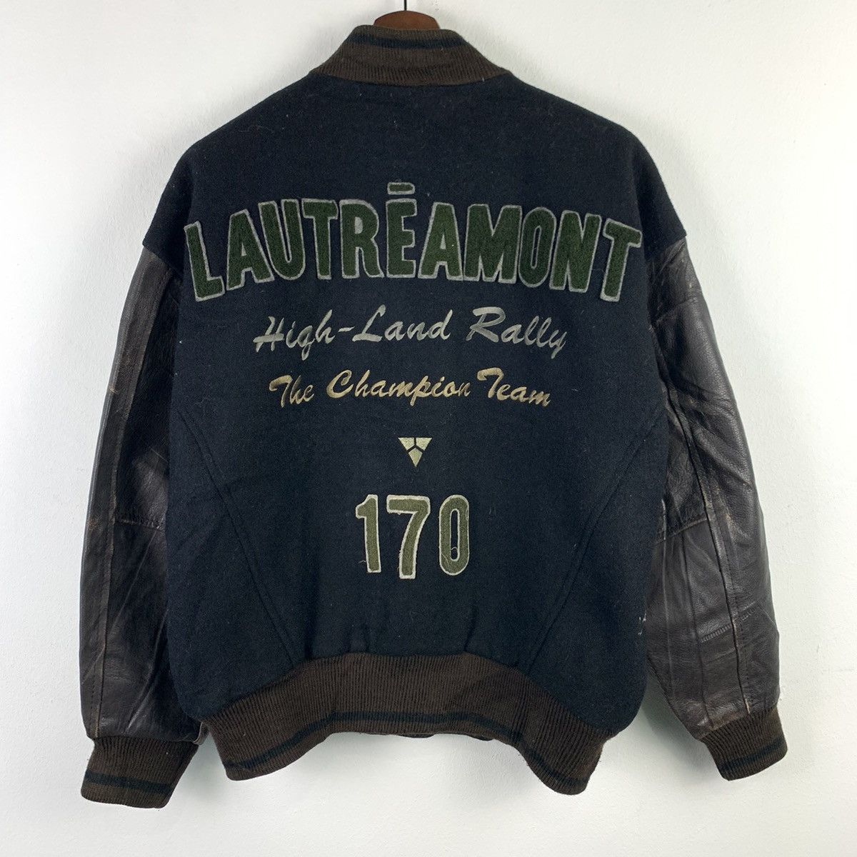 Japanese Brand × Varsity Jacket × Vintage 🔥NK38🔥Vintage LAUTREAMONT art ...