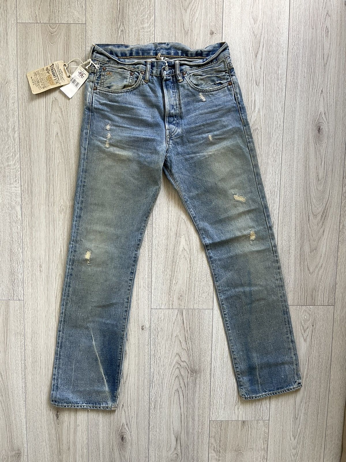 RRL Ralph Lauren RRL DOUBLE RL RALPH LAUREN POLO selvedge japan denim ...
