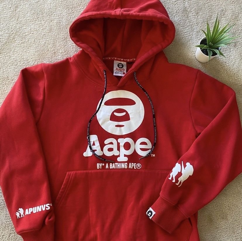 Aape Red aape by bathing ape check description for measurement | Grailed