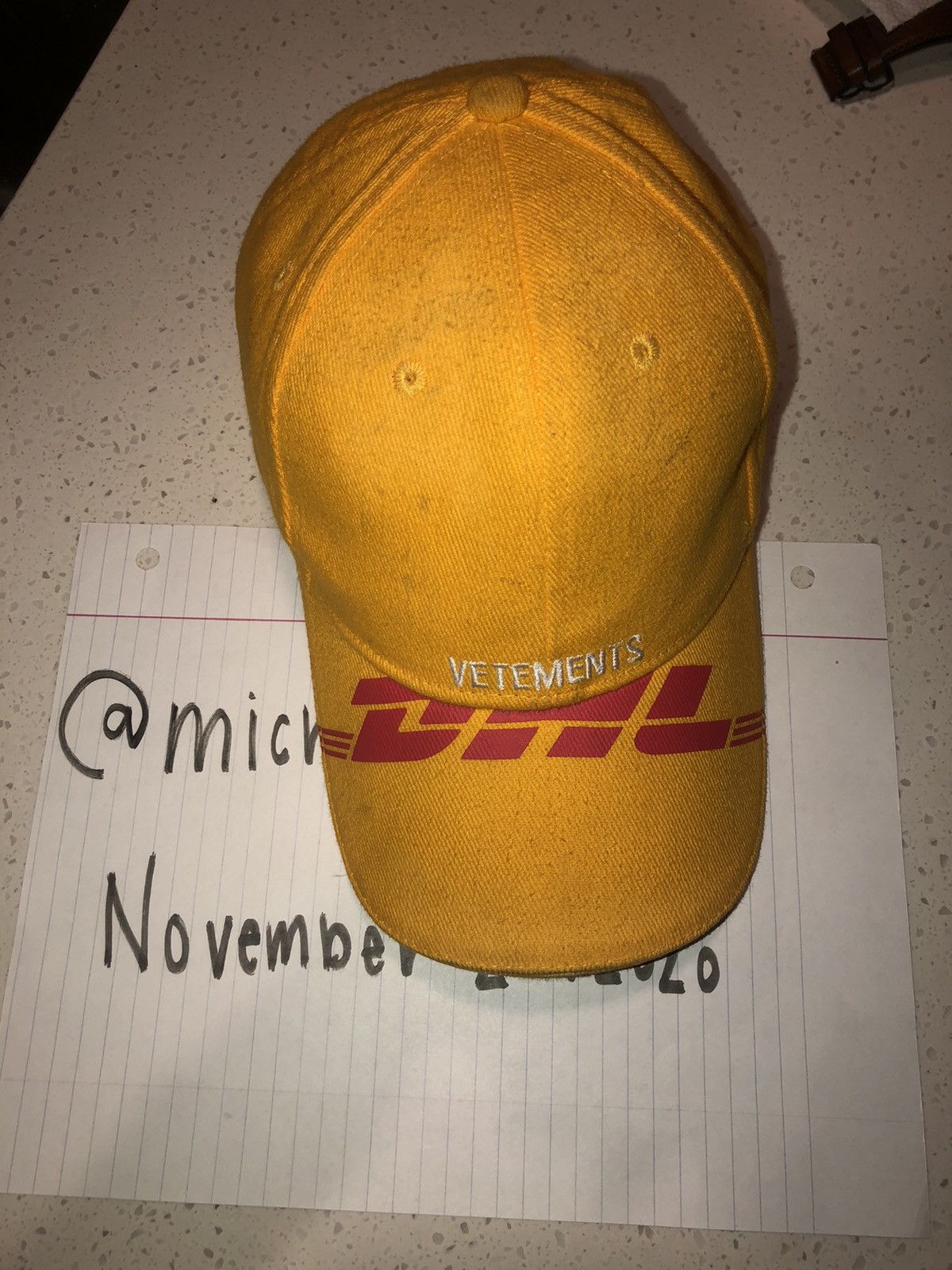 DHL × Vetements Rare Vetements DHL Hat | Grailed
