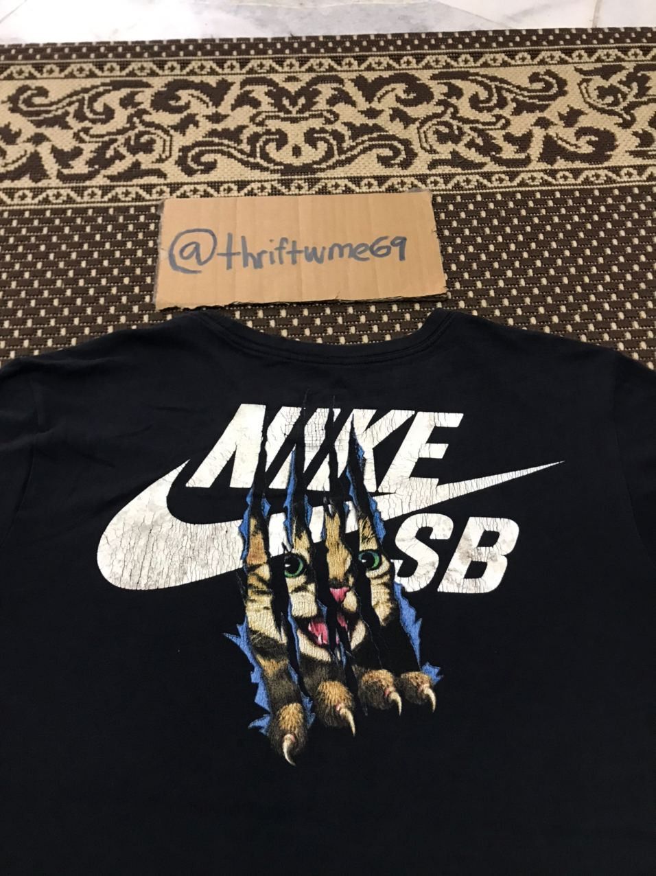 Nike × Vintage Nike Sb Cat Scratch Dri-Fit | Grailed