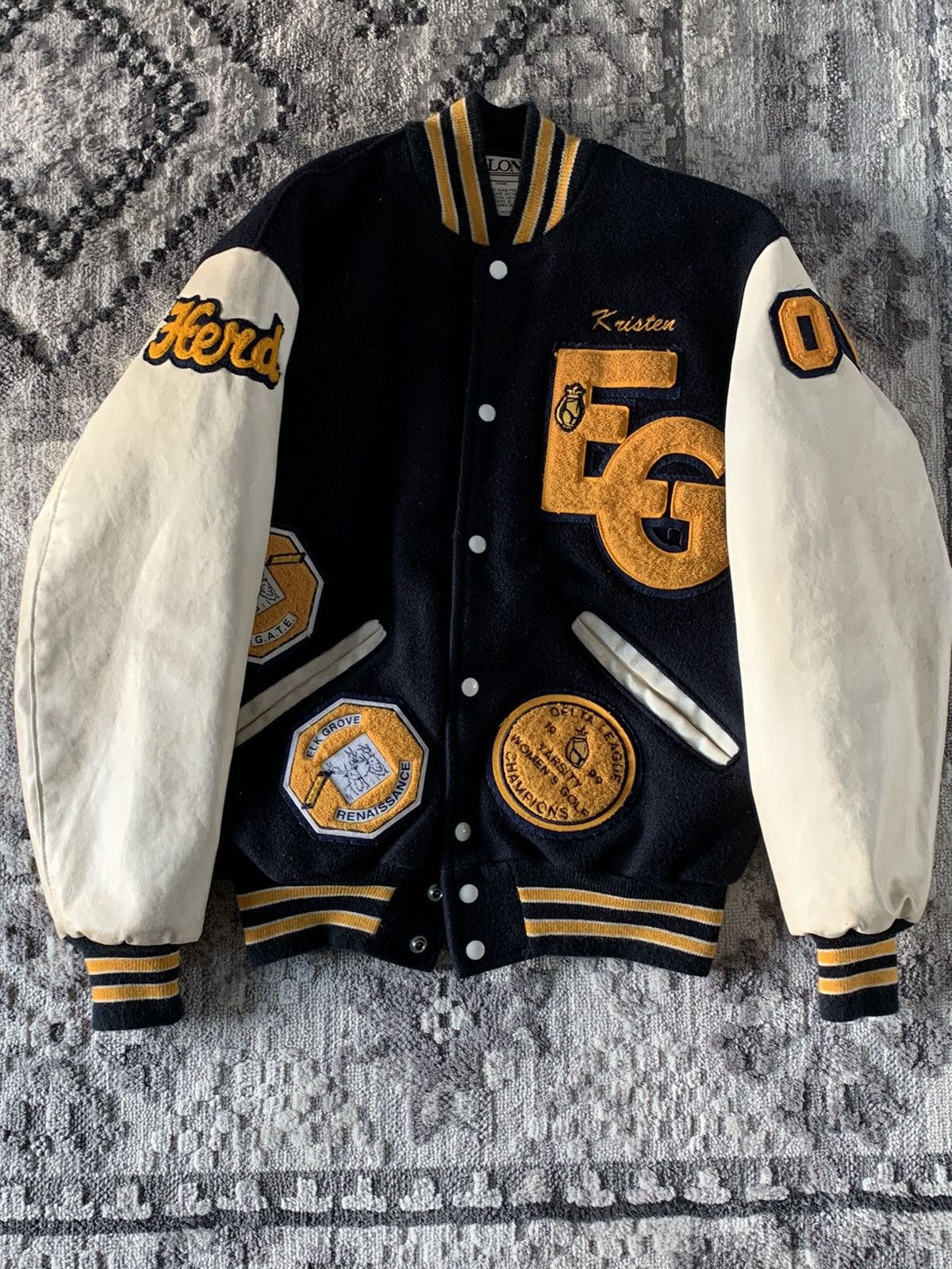 Delong × Vintage Vintage DeLong Varsity Letterman Jacket | Grailed