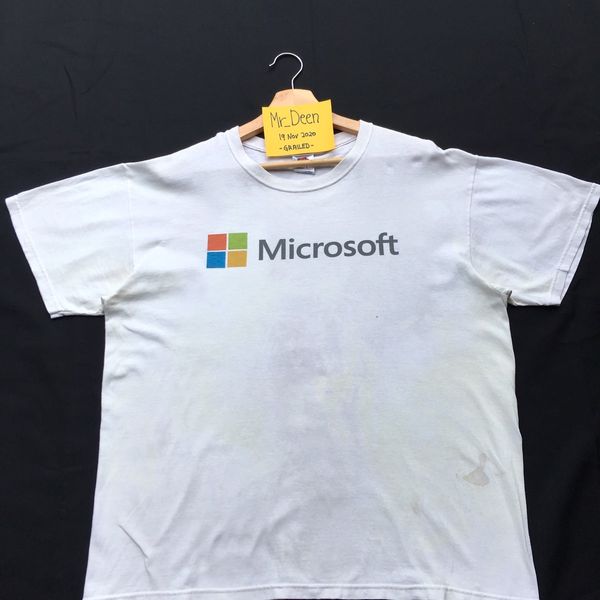 Vintage Rare Vintage Microsoft Tshirt | Grailed