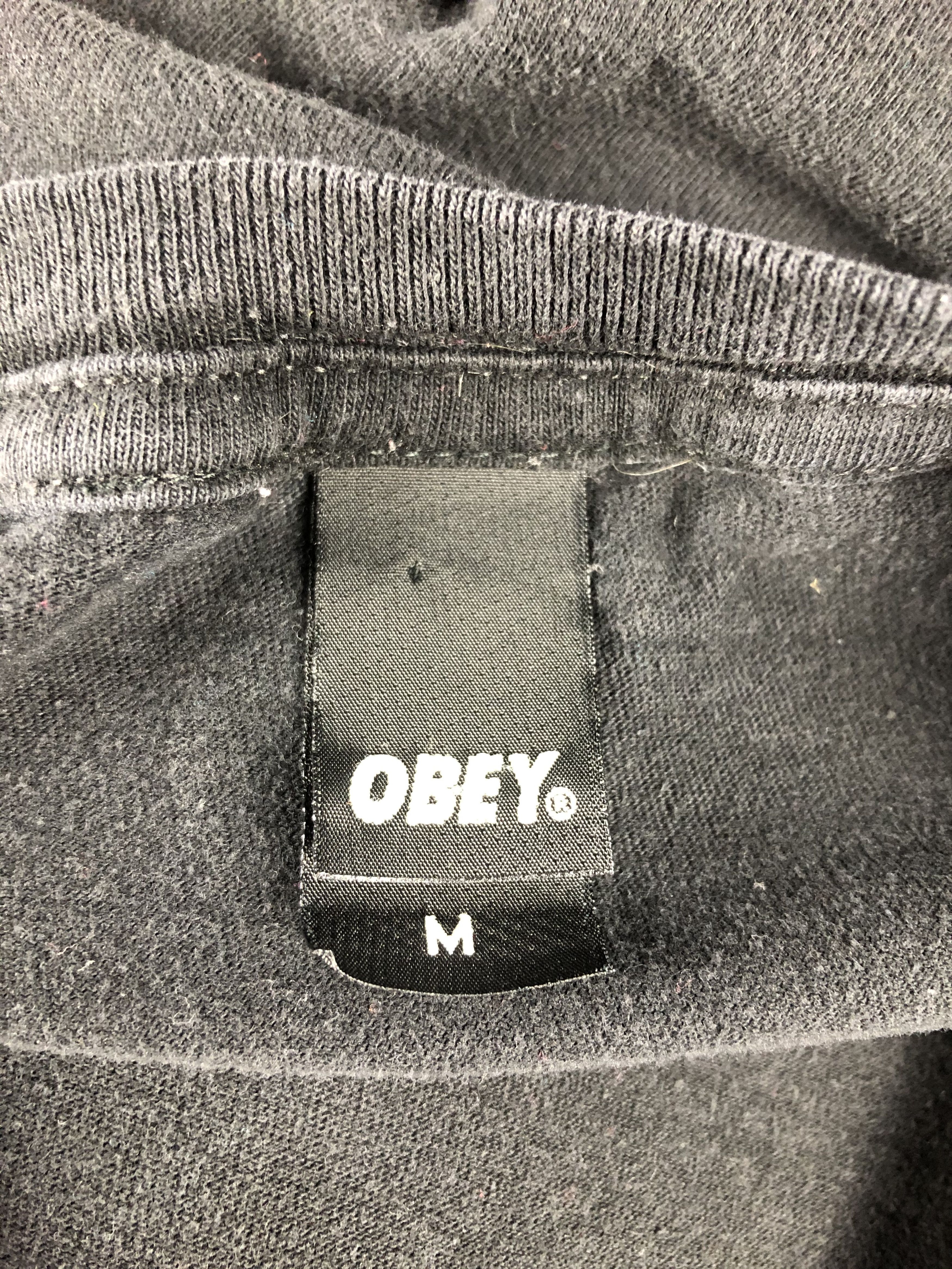 Obey Obey Your Eyes Here Graphic Print Tee Size Medium | Grailed