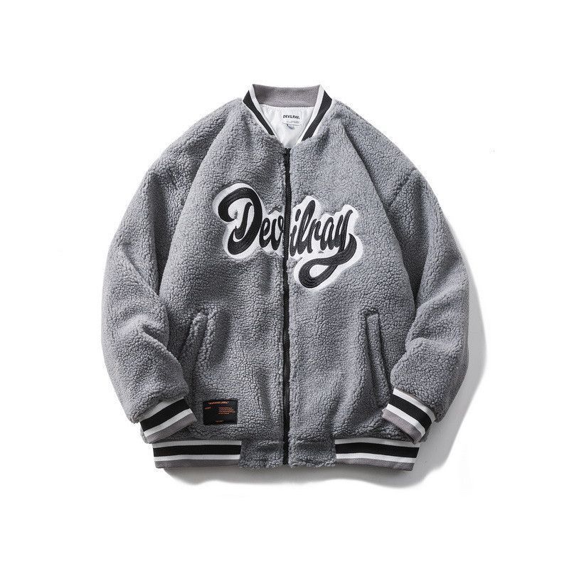 Japanese Brand × Streetwear Lamb wool baseball uniform | Grailed