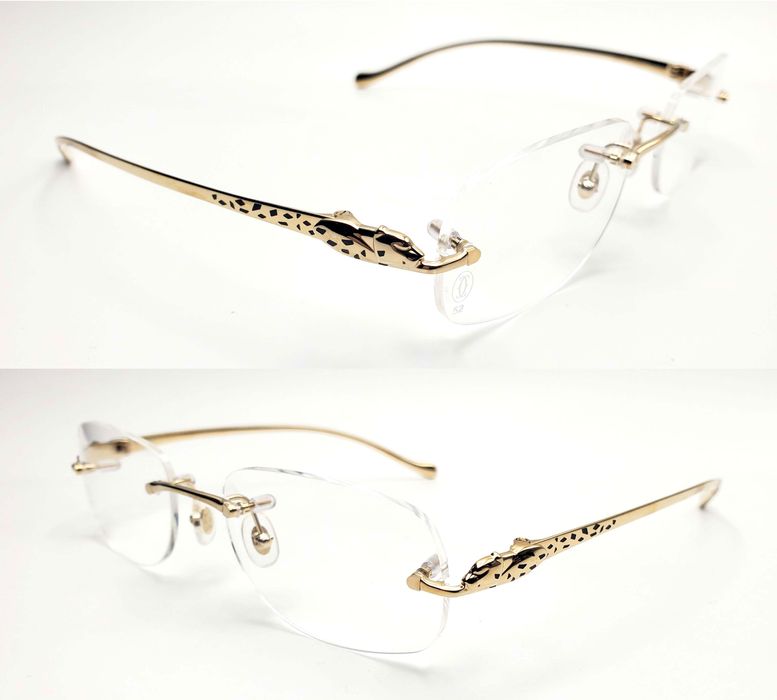 Cartier NEW! Cartier Panther Gold Glasses CT00580 | Grailed