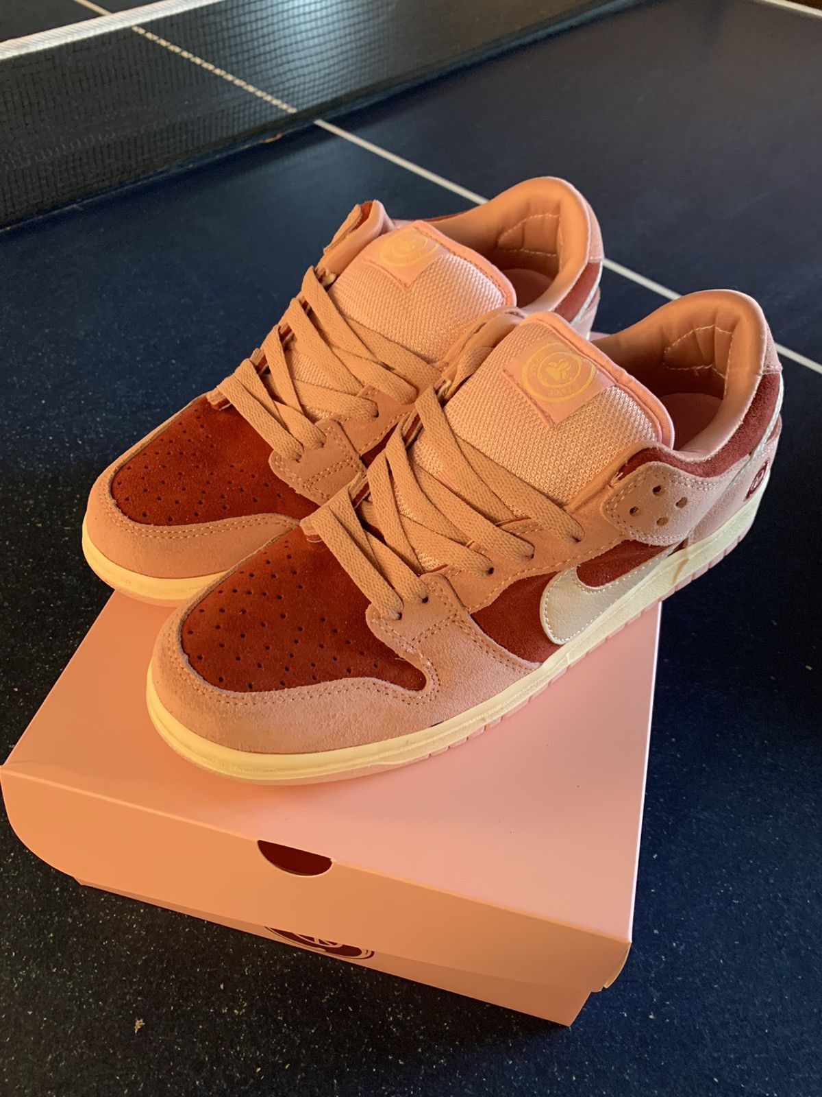 Other Stay Stillz Red Velvet Cake Custom Nike Dunk Low Size 8.5 | Grailed