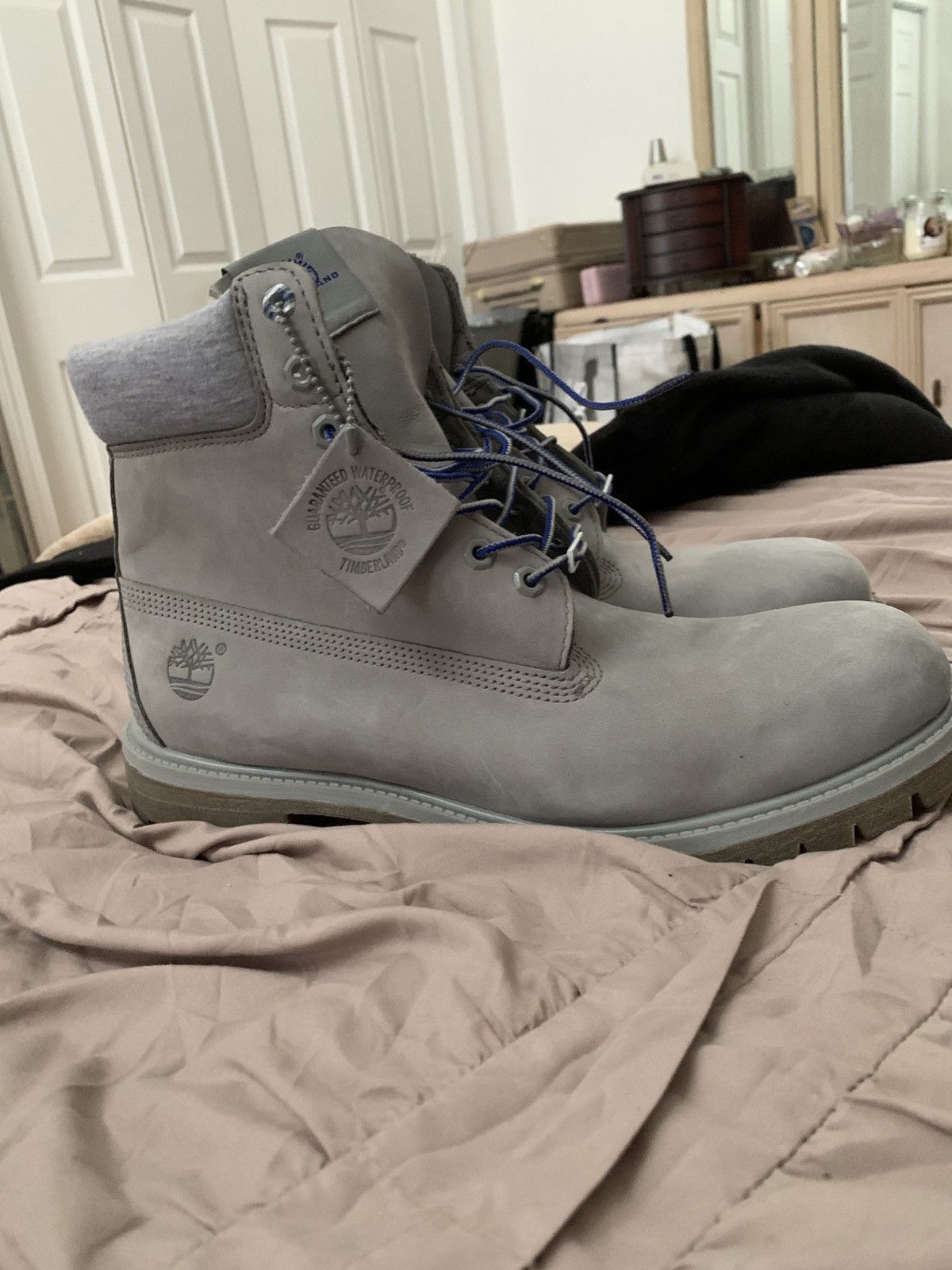 Timberland Classic Grey/blue timberland | Grailed