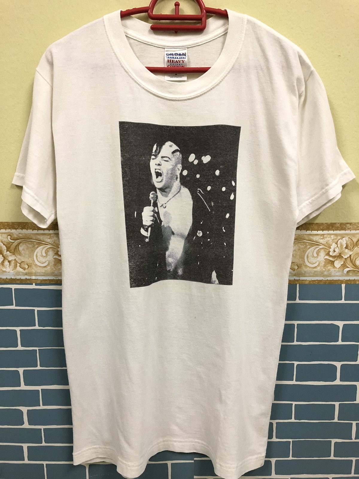 Band Tees × Vintage Vintage 1998 The Germs “Darby Crash” photoprint ...