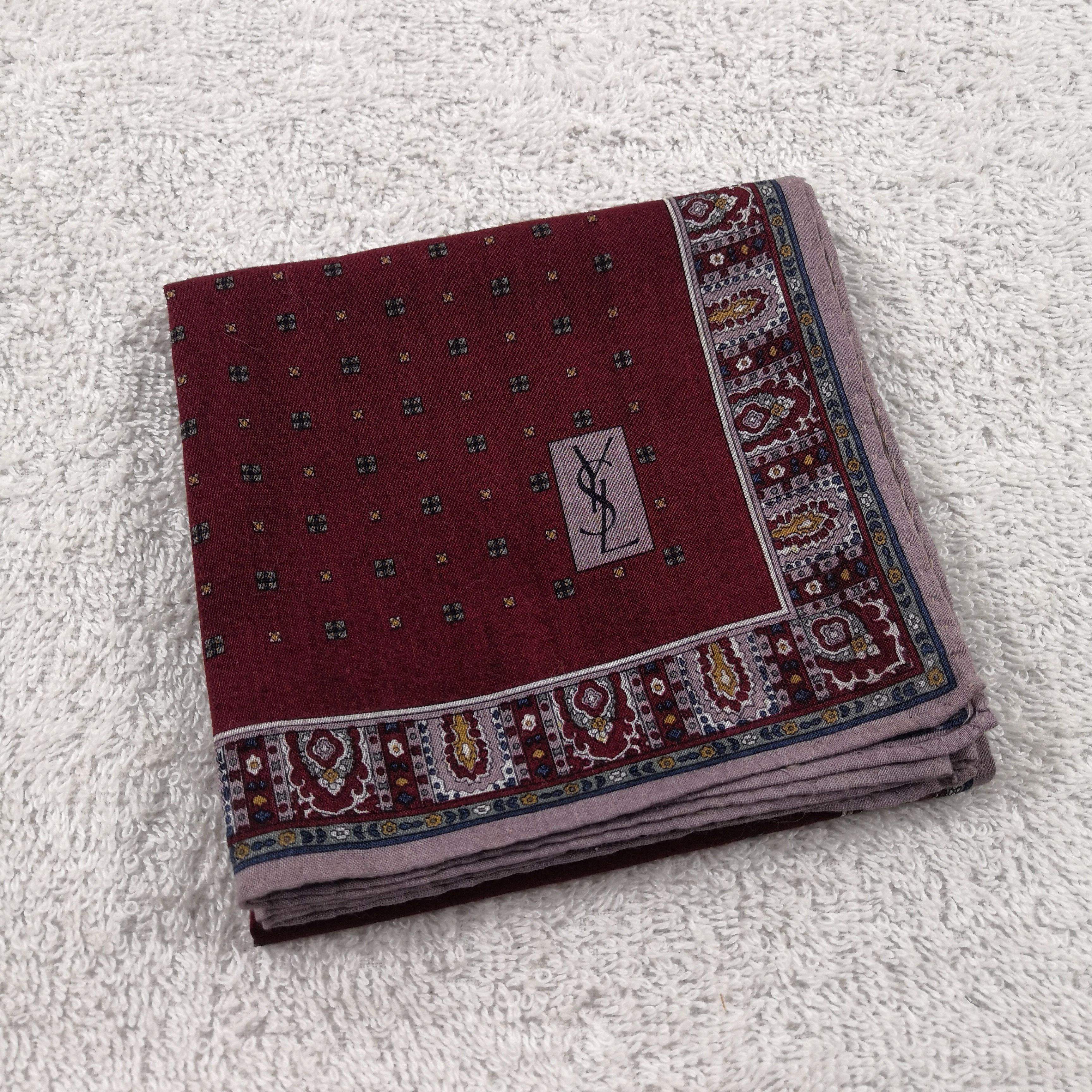 Saint Laurent Paris Yves Saint Laurent Bandana/Handkerchief YSL ...