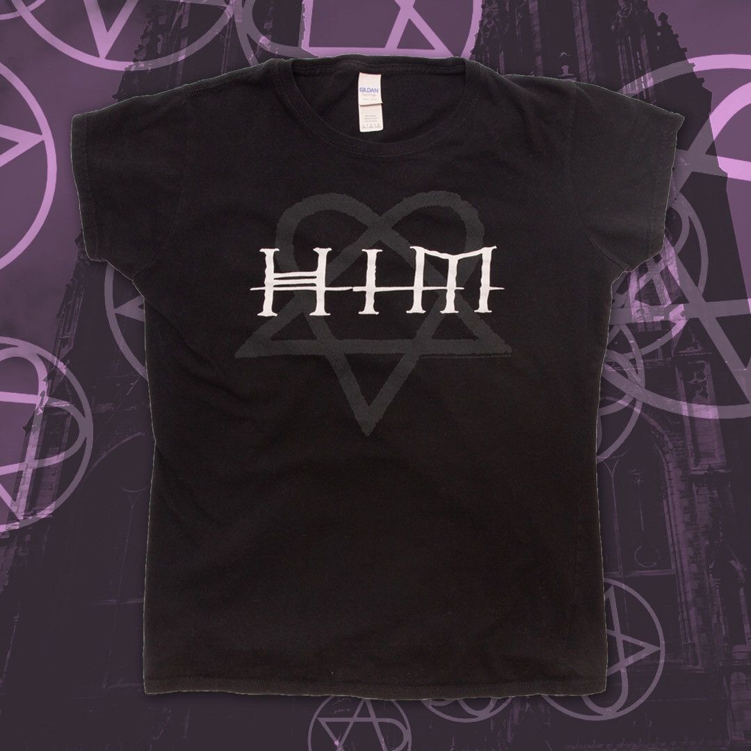 Vintage HIM band shirt Heartagram Black Vintage | Grailed