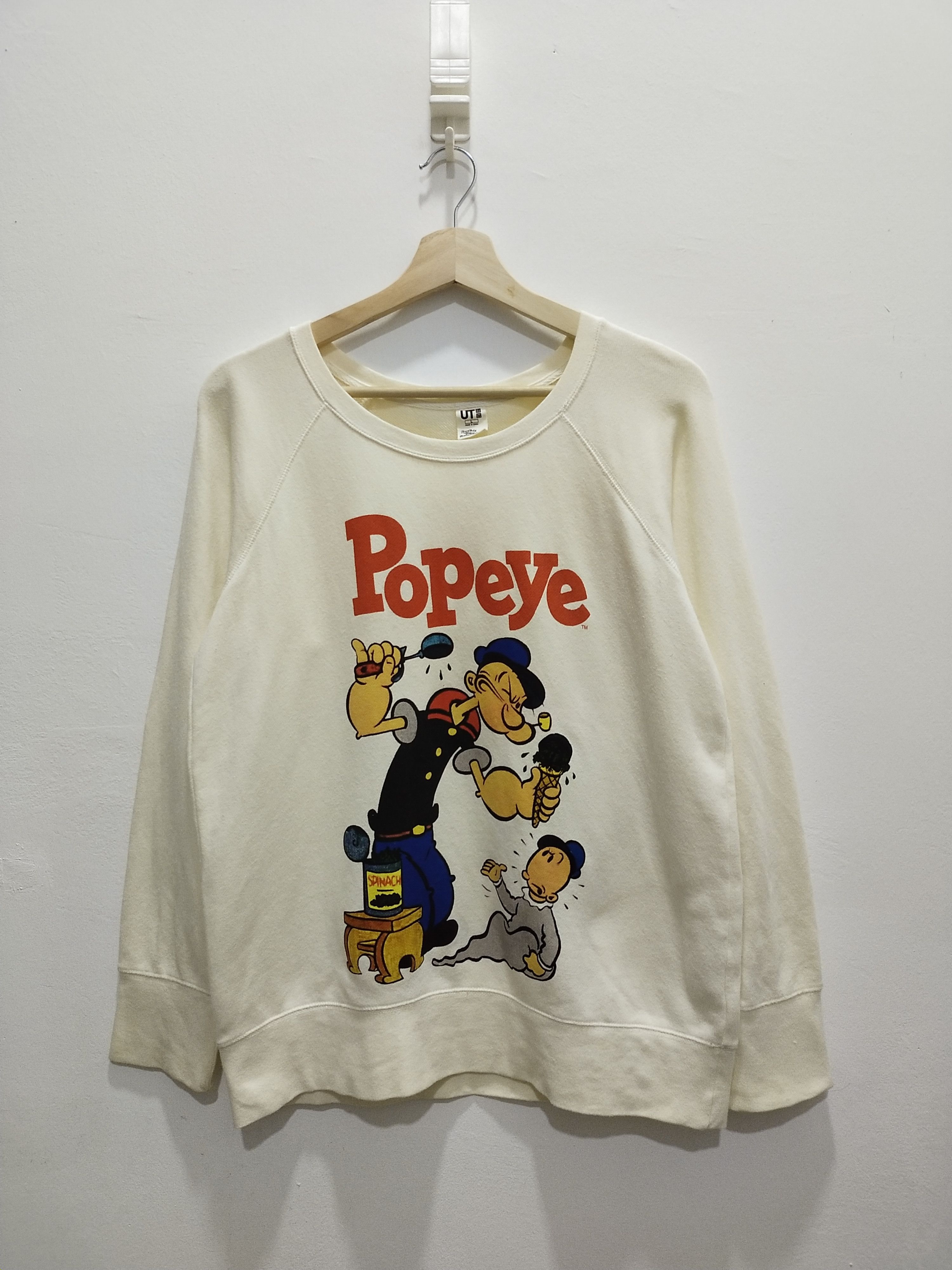 Cartoon Network × Uniqlo Popeye The Sailorman Uniqlo Sweatshirt | Grailed