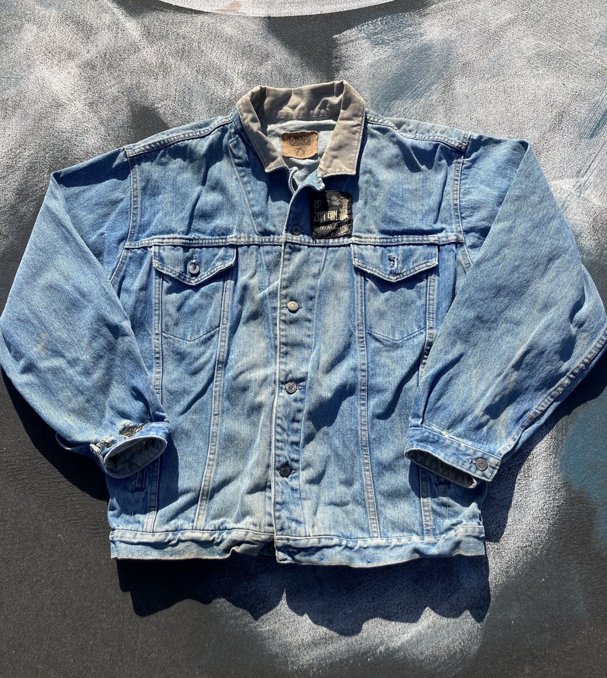 Led Zeppelin × Vintage Vintage Led Zeppelin Rock Patch Jacket 90s 80s ...