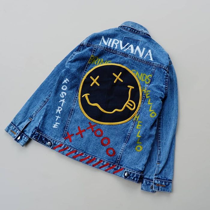 Nirvana Nirvana in Denim Jacket | Grailed
