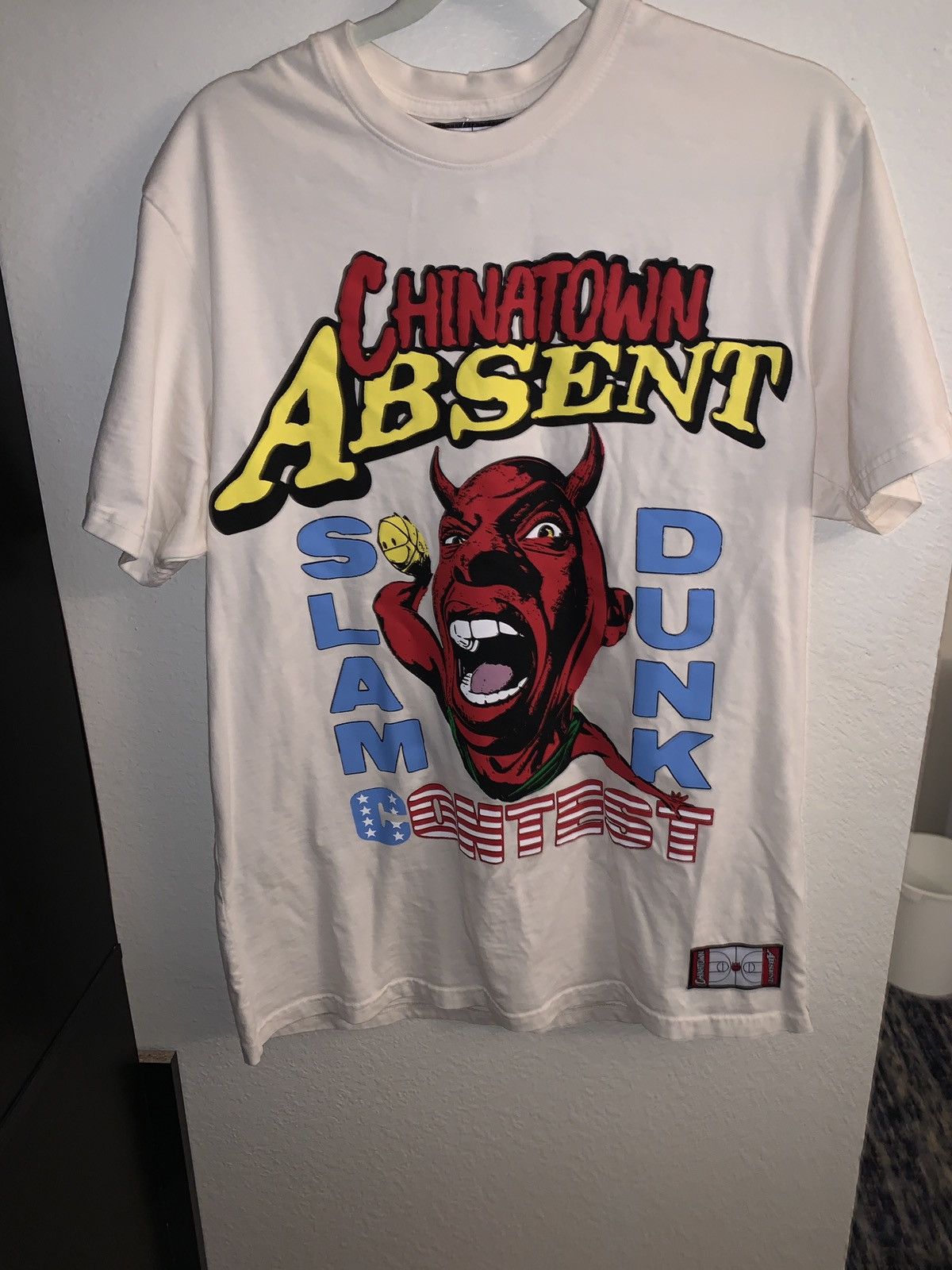 Absent × Market CTM x ABSENT SLAM DUNK T-SHIRT CREAM | Grailed