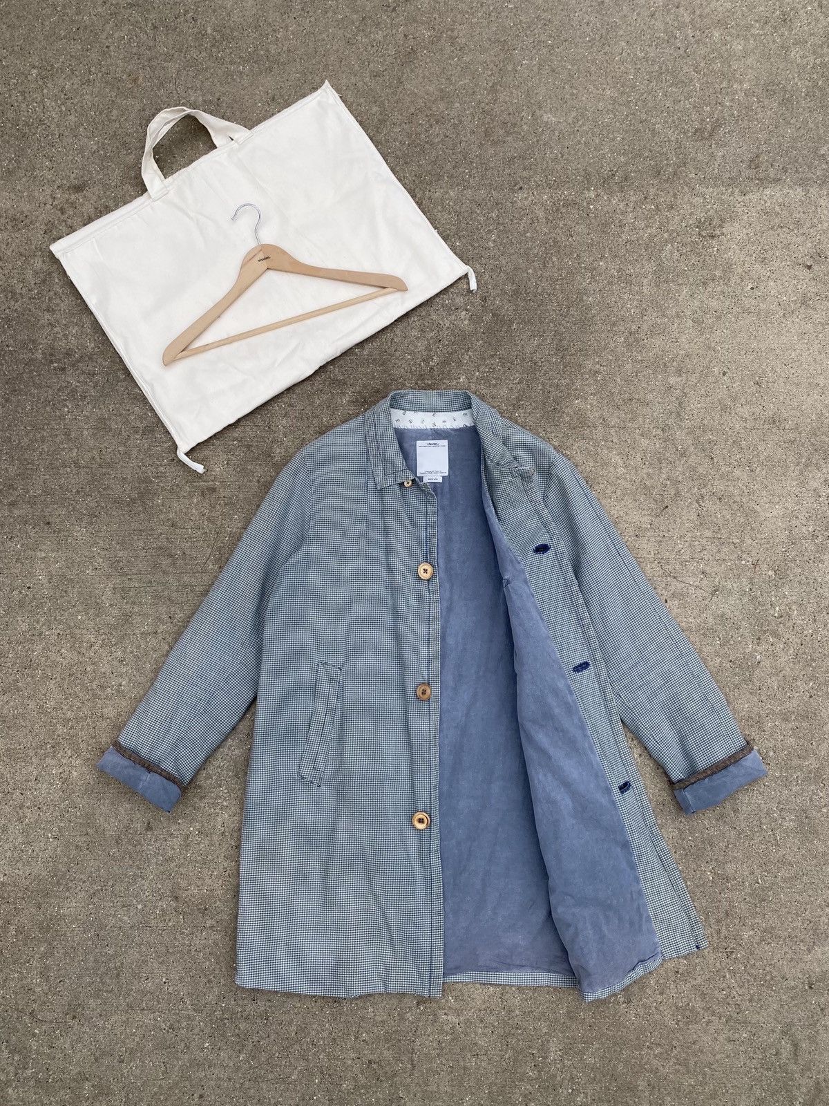 Visvim Mies Coat Indigo Check (FIL exclusive) | Grailed