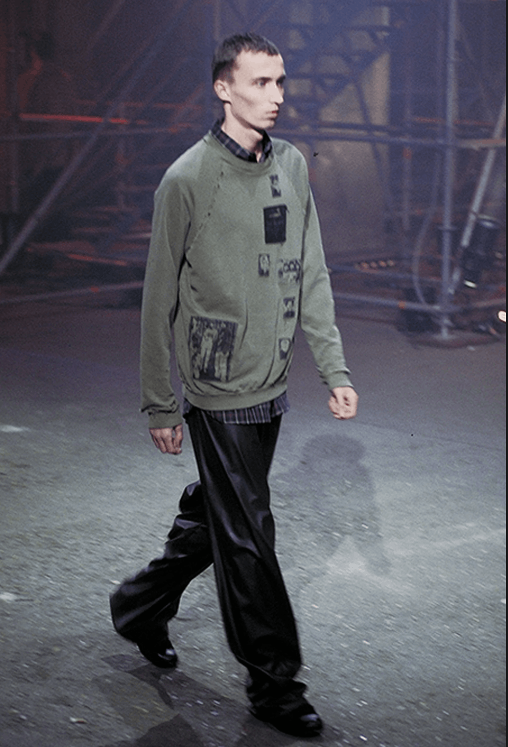 Raf Simons 01AW Riot Riot Riot Patch Sweatshirt | Grailed