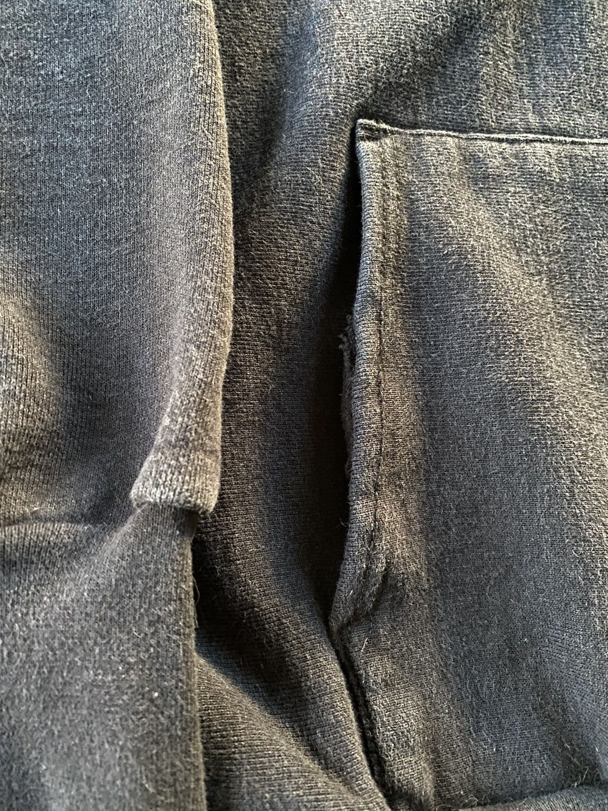 Union Made × Vintage Vintage Union Made Heavy Black Hoodie Sweatshirt Graybear | Grailed