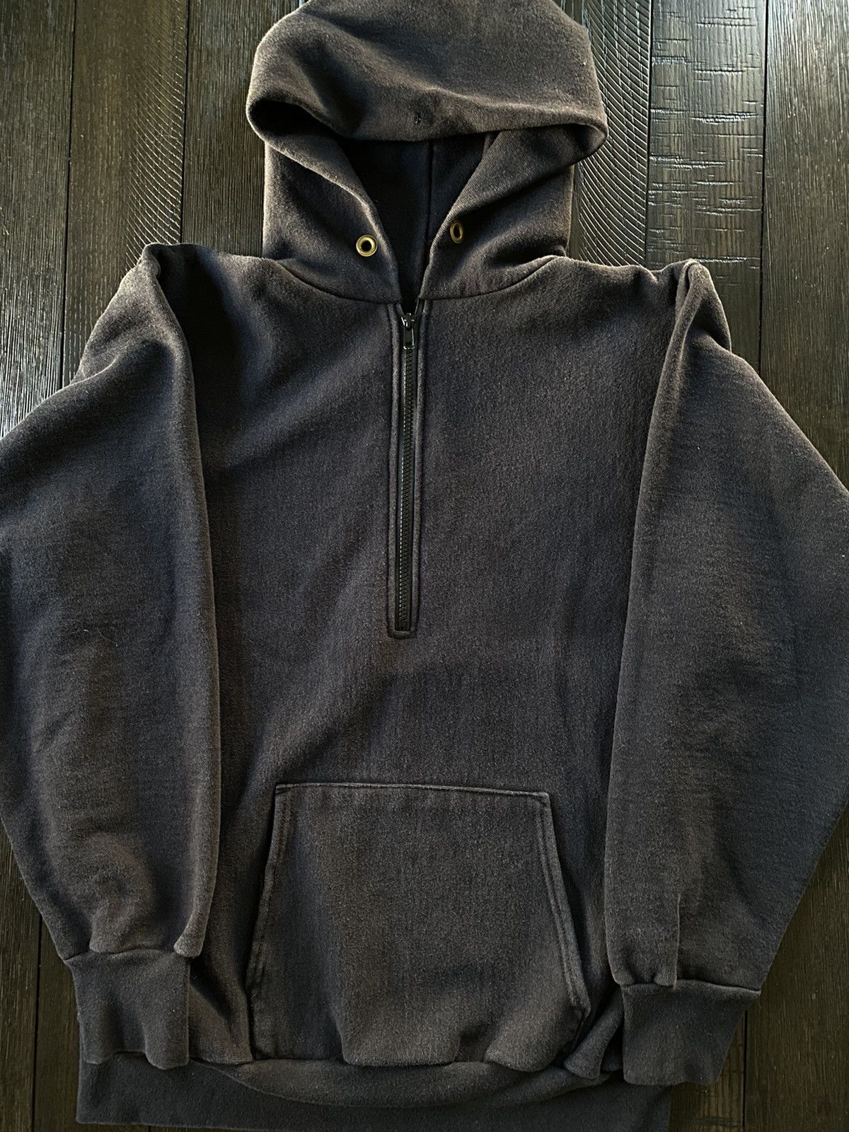 Union Made × Vintage Vintage Union Made Heavy Black Hoodie Sweatshirt Graybear | Grailed