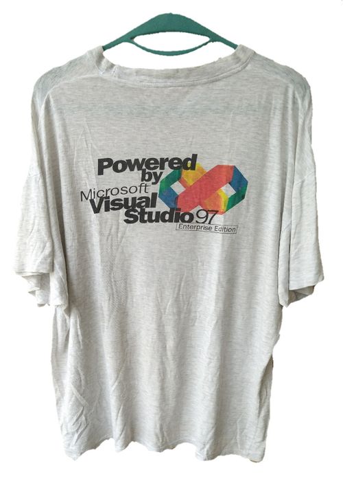 Vintage 🔥 90s MICROSOFT VISUAL STUDIO 97 ENTERPRISE EDITION TEE | Grailed
