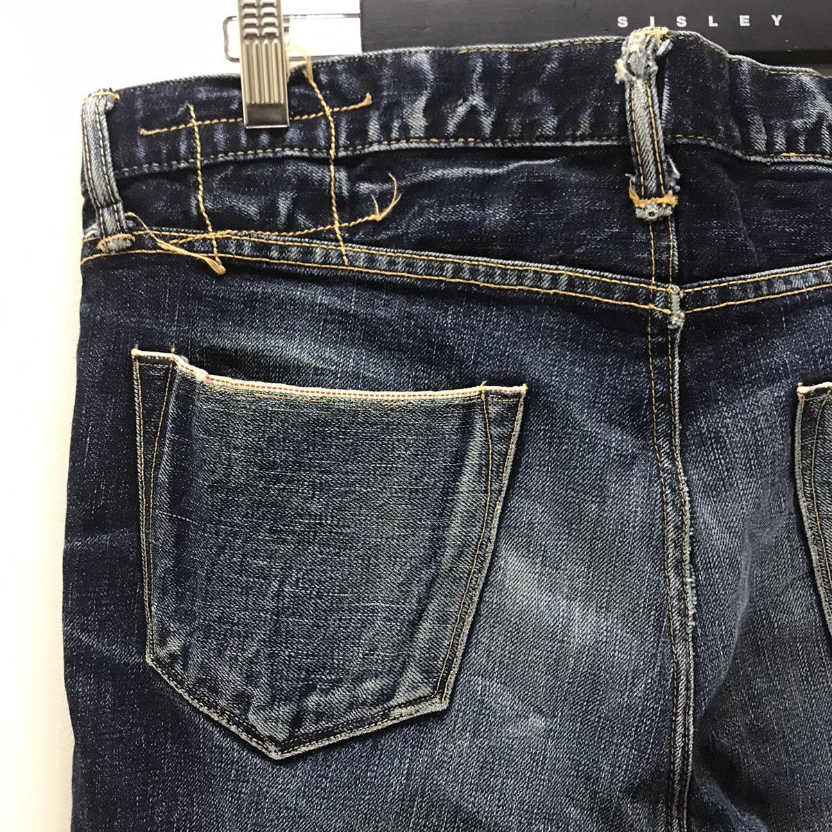 Japanese Brand × KURO KURO Distressed Denim Selvedge Jeans | Grailed