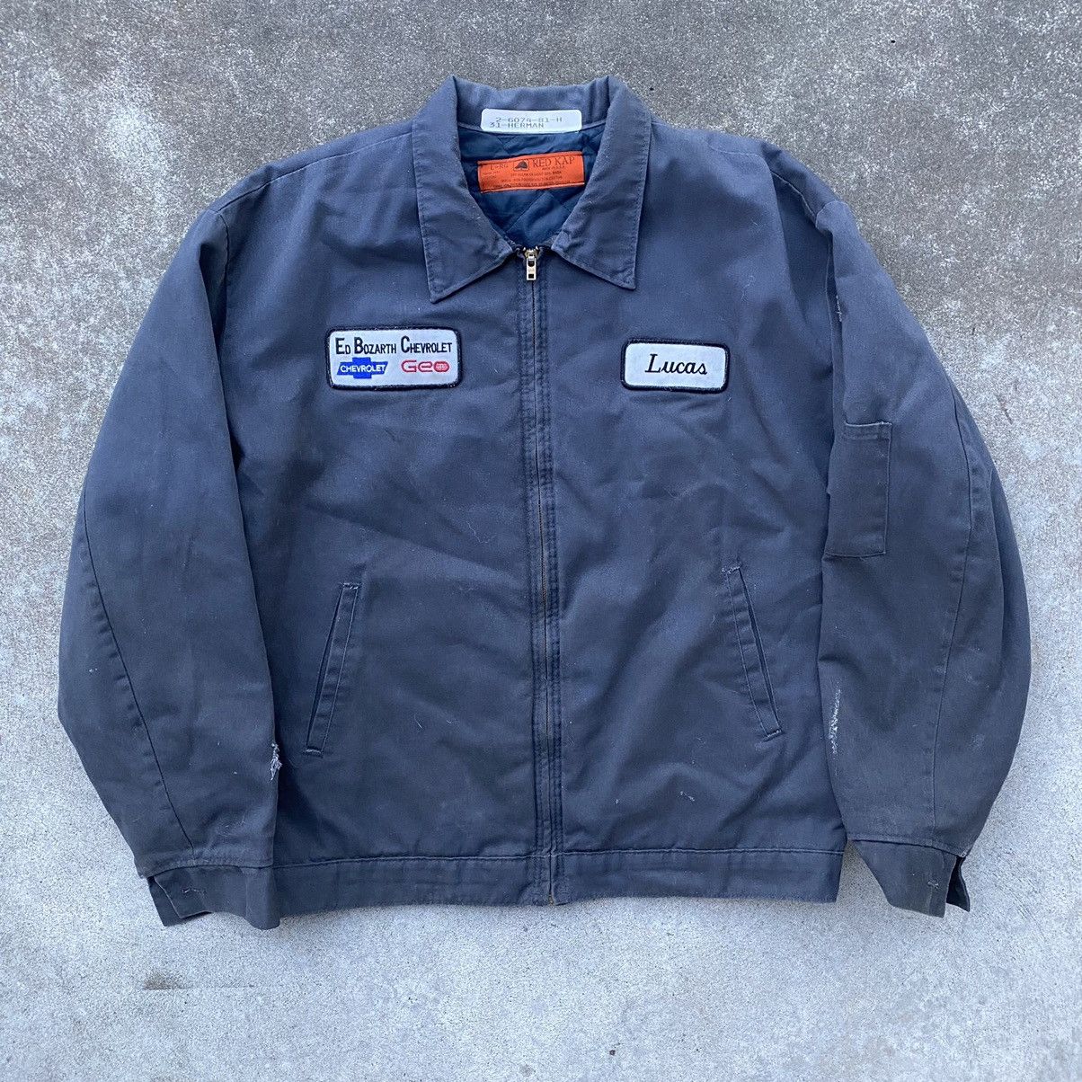 Vintage Vintage Red Kap Work Mechanic Jacket Distressed | Grailed