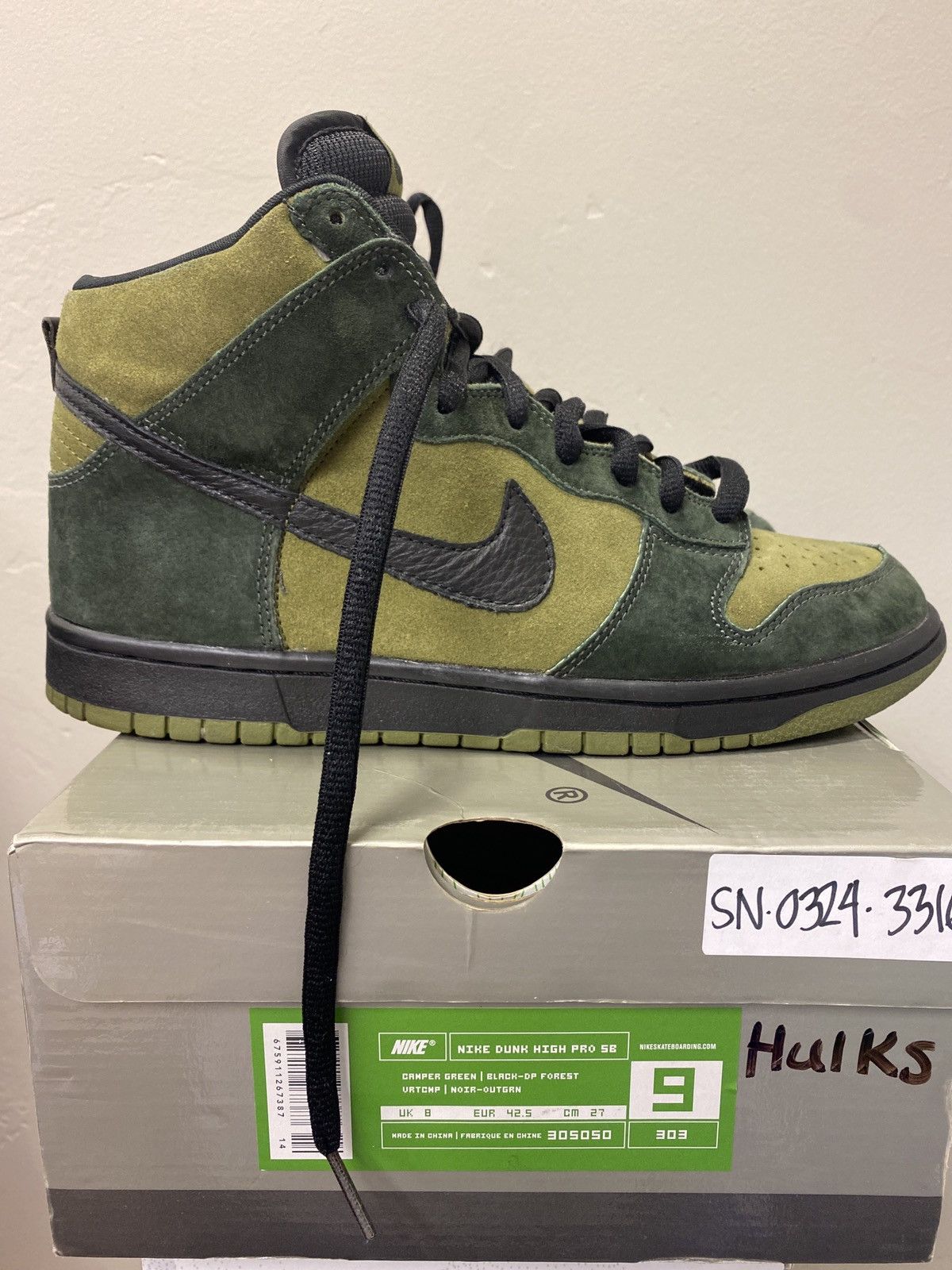 Nike Dunk High Pro SB Hulk | Grailed