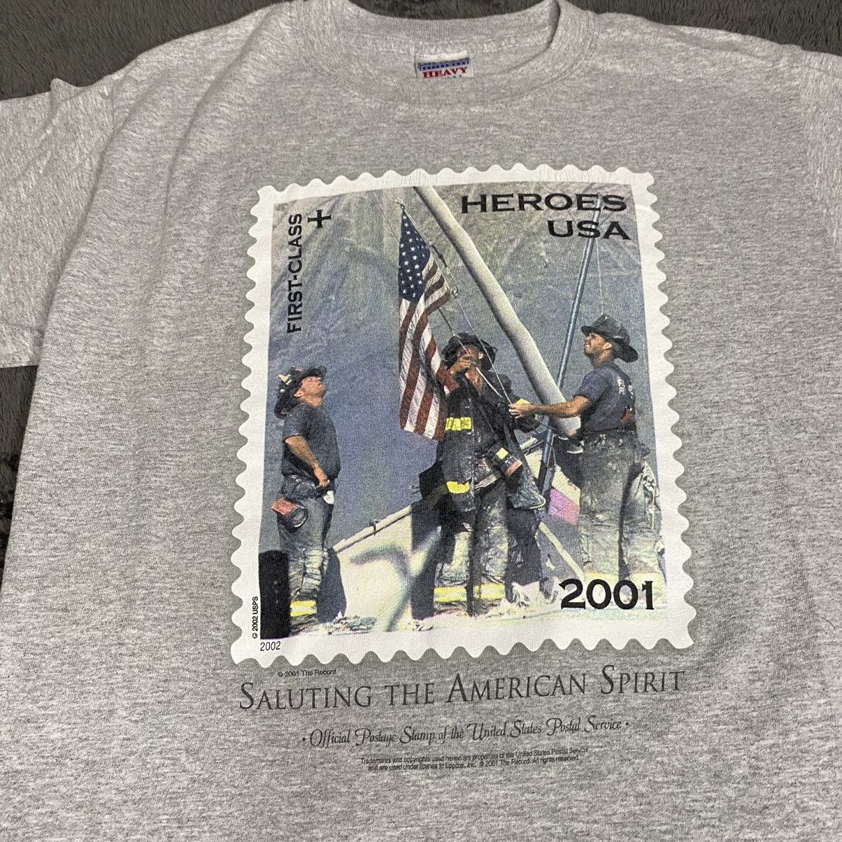 Gildan × Vintage Vintage 2001 911 World Trade Center Twin Towers USPS ...