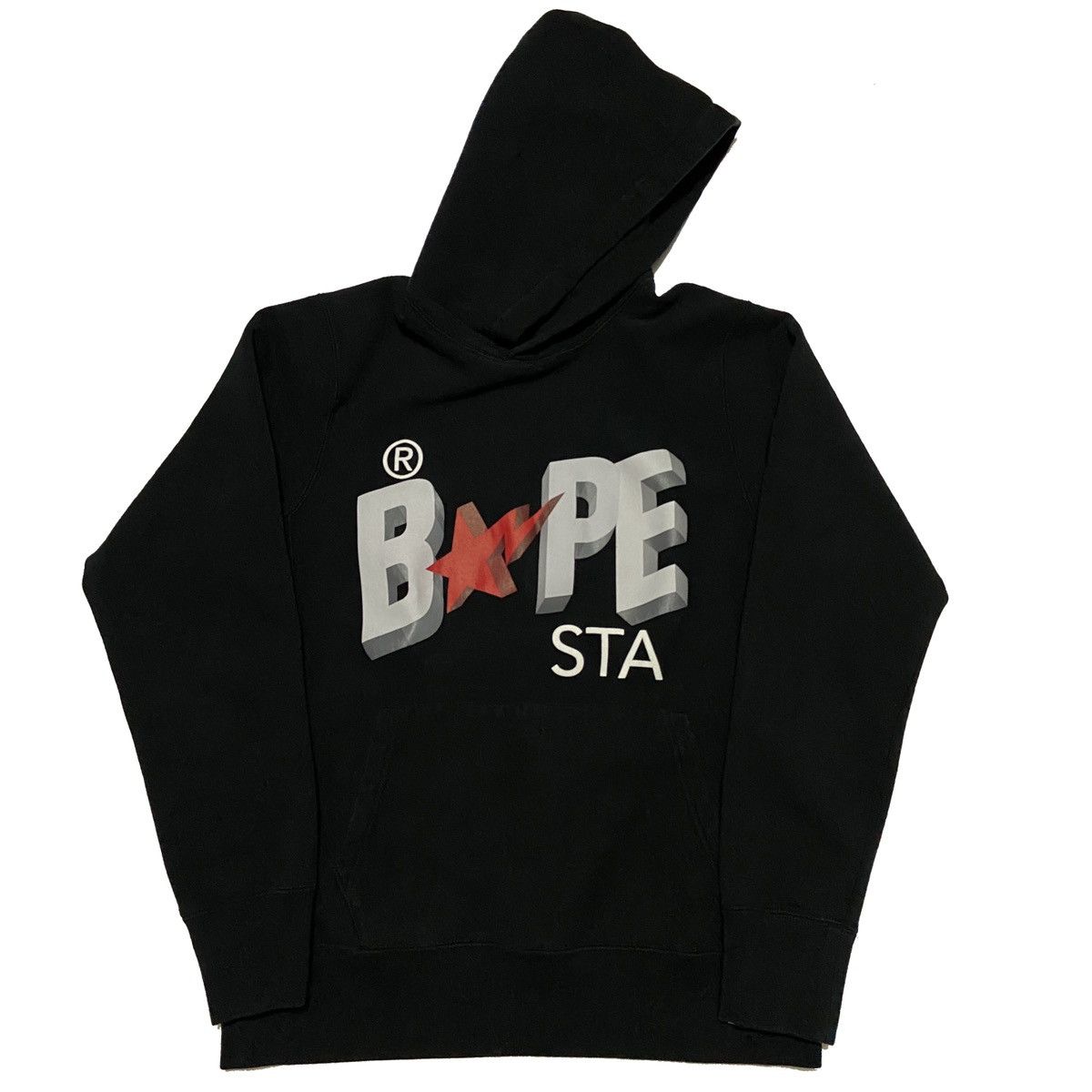 Bape Bape Sta 3D Block Letters Spellout Hoodie | Grailed