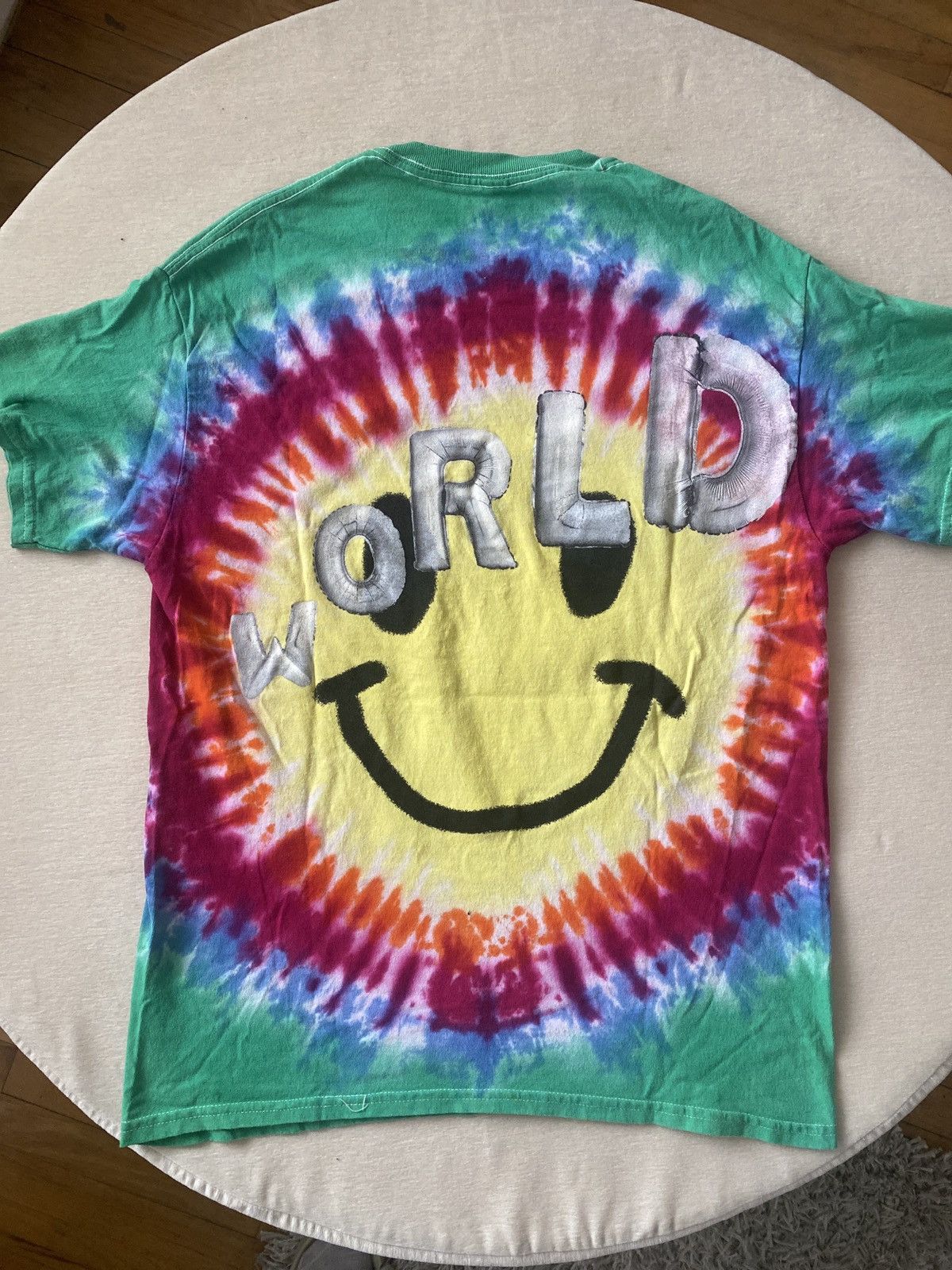 Travis Scott Astroworld Smiley Face T Shirt | Grailed