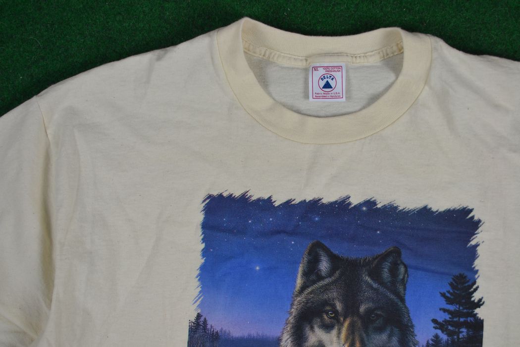 Vintage 90s Silhouette City Wolf Habitat Tee Shirt Wolves Pack | Grailed