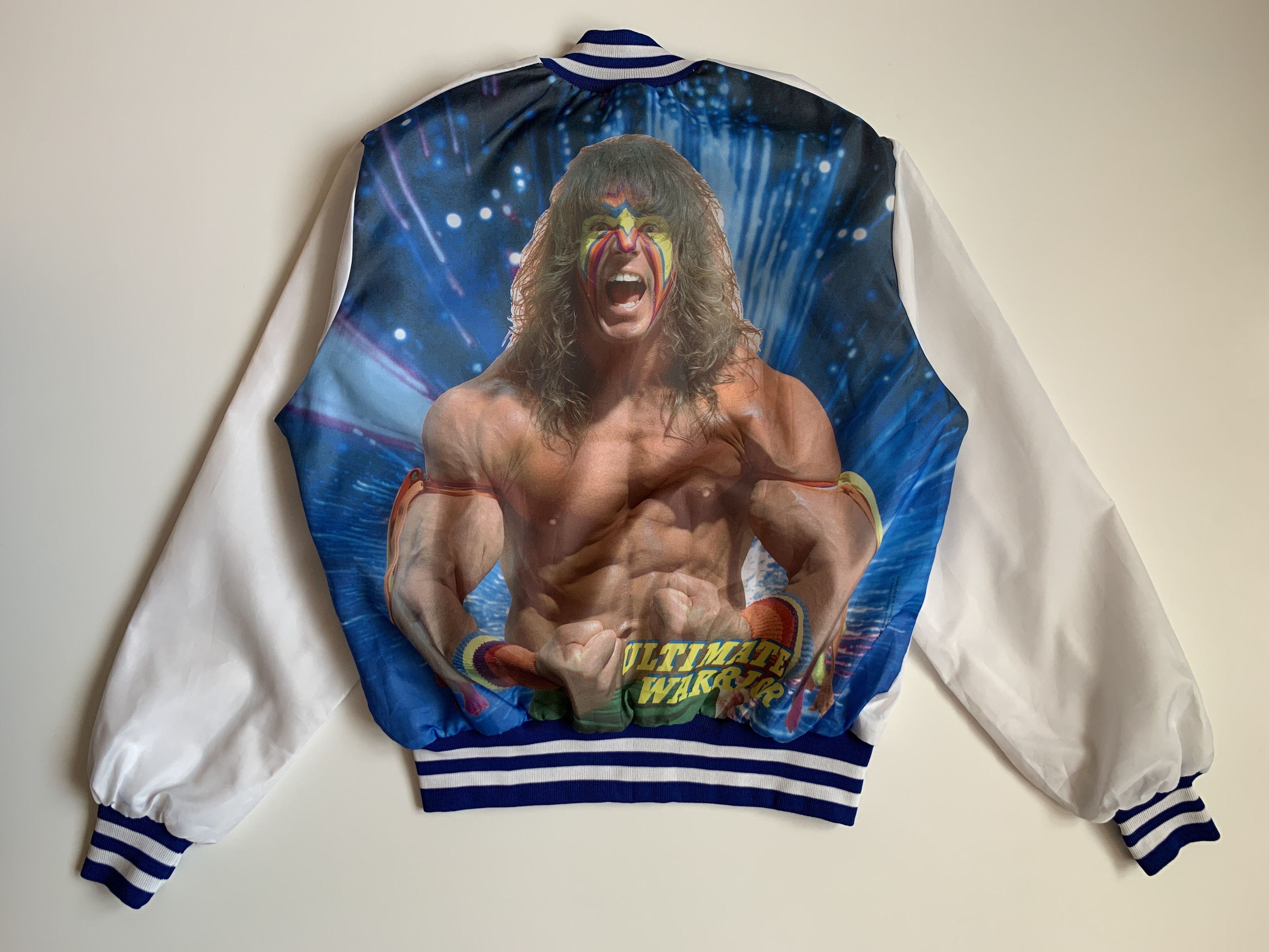 Made In Usa × Vintage × Wwf WWF Ultimate Warrior 1989 Vintage Bomber ...